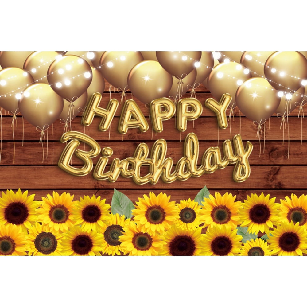 Sunflowers Theme Baby 1st Birthday Backdrop Baby Shower Party r ...