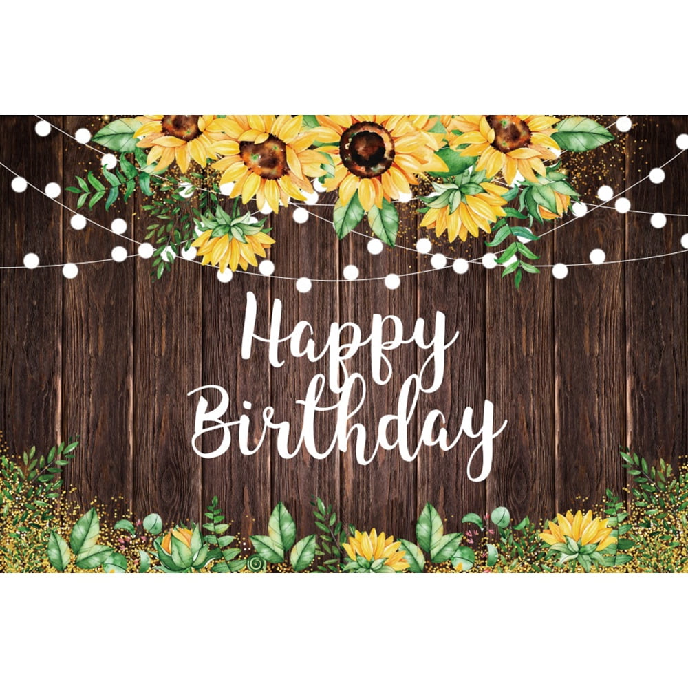 Sunflowers Theme Baby 1st Birthday Backdrop Baby Shower Party r ...