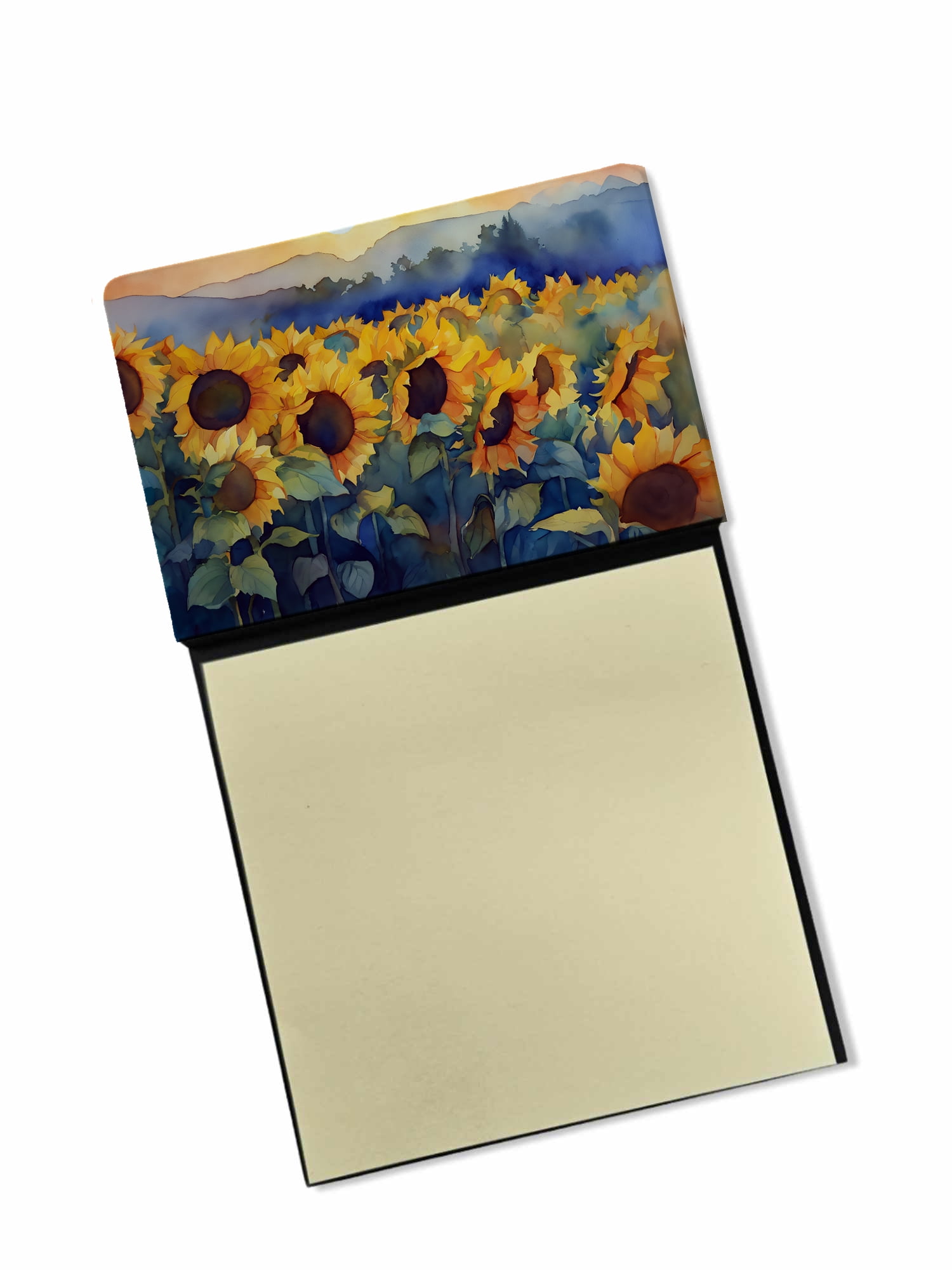 Sunflowers in Watercolor Sticky Note Holder 3.25 in x 5.25 in - Walmart.com