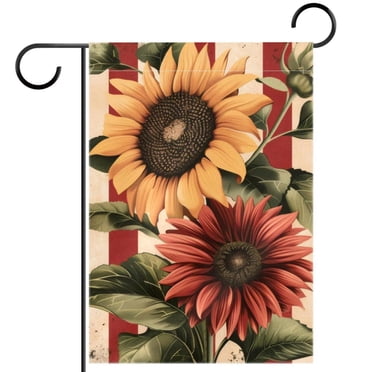 13 x 18 in. Sunflowers God Psalm 73-26 Double Applique Garden Flag ...
