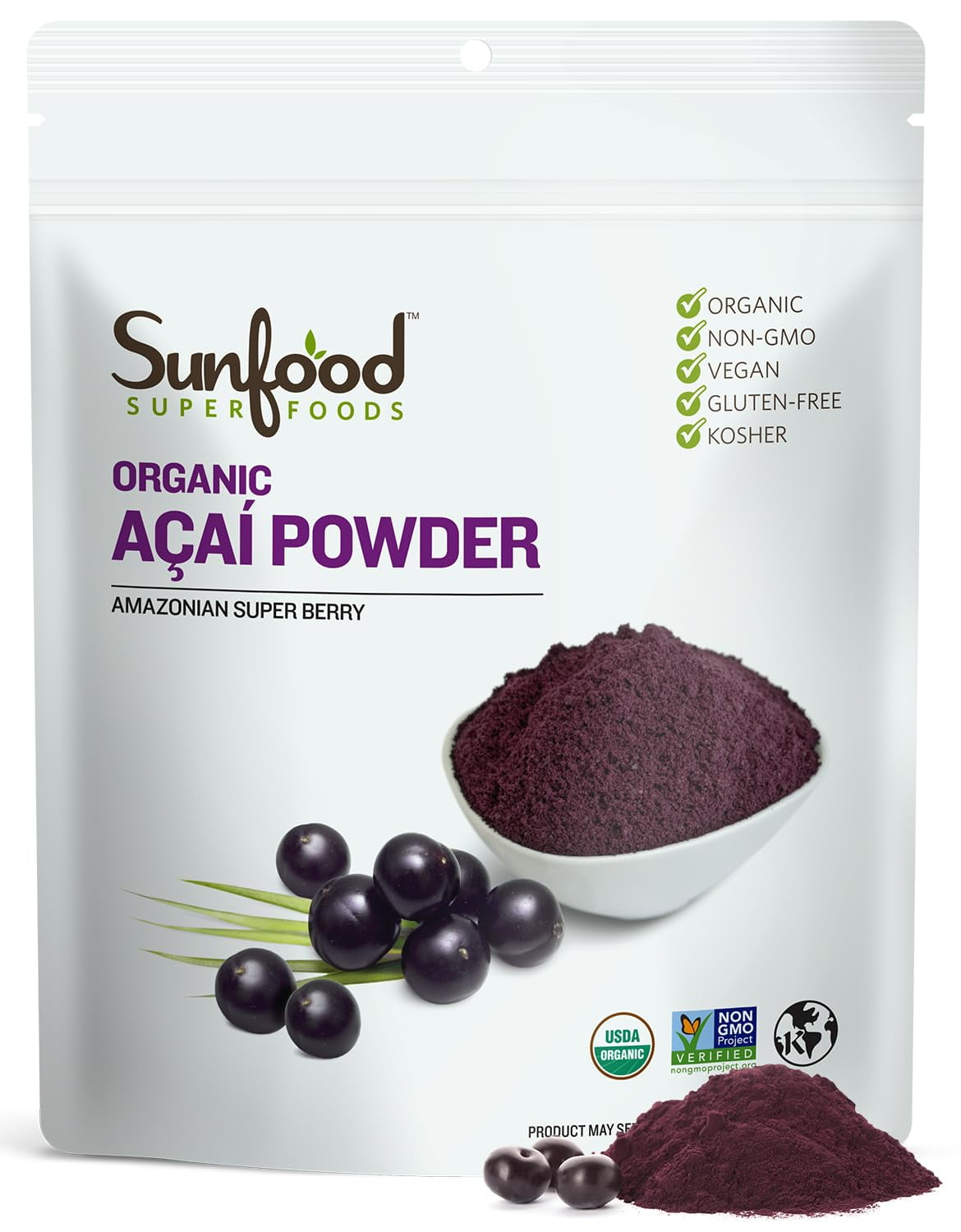 Sunfood Superfoods Organic Acai Powder 4 oz (Pack Of 3) - Walmart.com