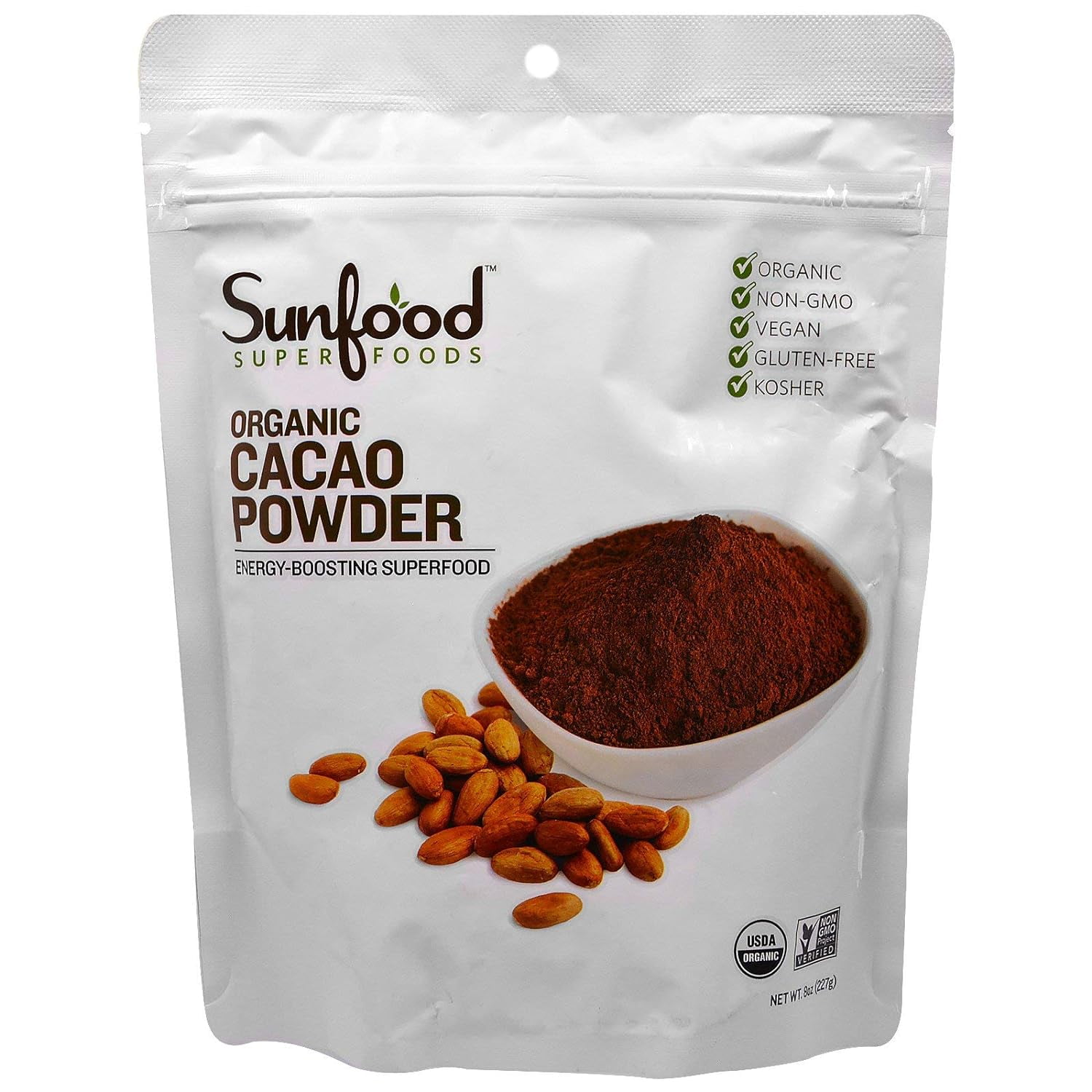 Sunfood Superfoods Organic And Raw Cacao Powder, 8 Oz.. - Walmart.com