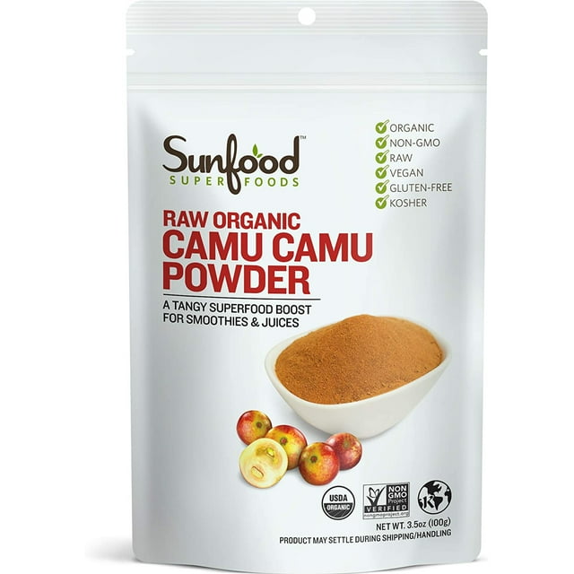 Sunfood Superfoods Raw Organic Camu Camu Powder Superfood with Vitamin ...