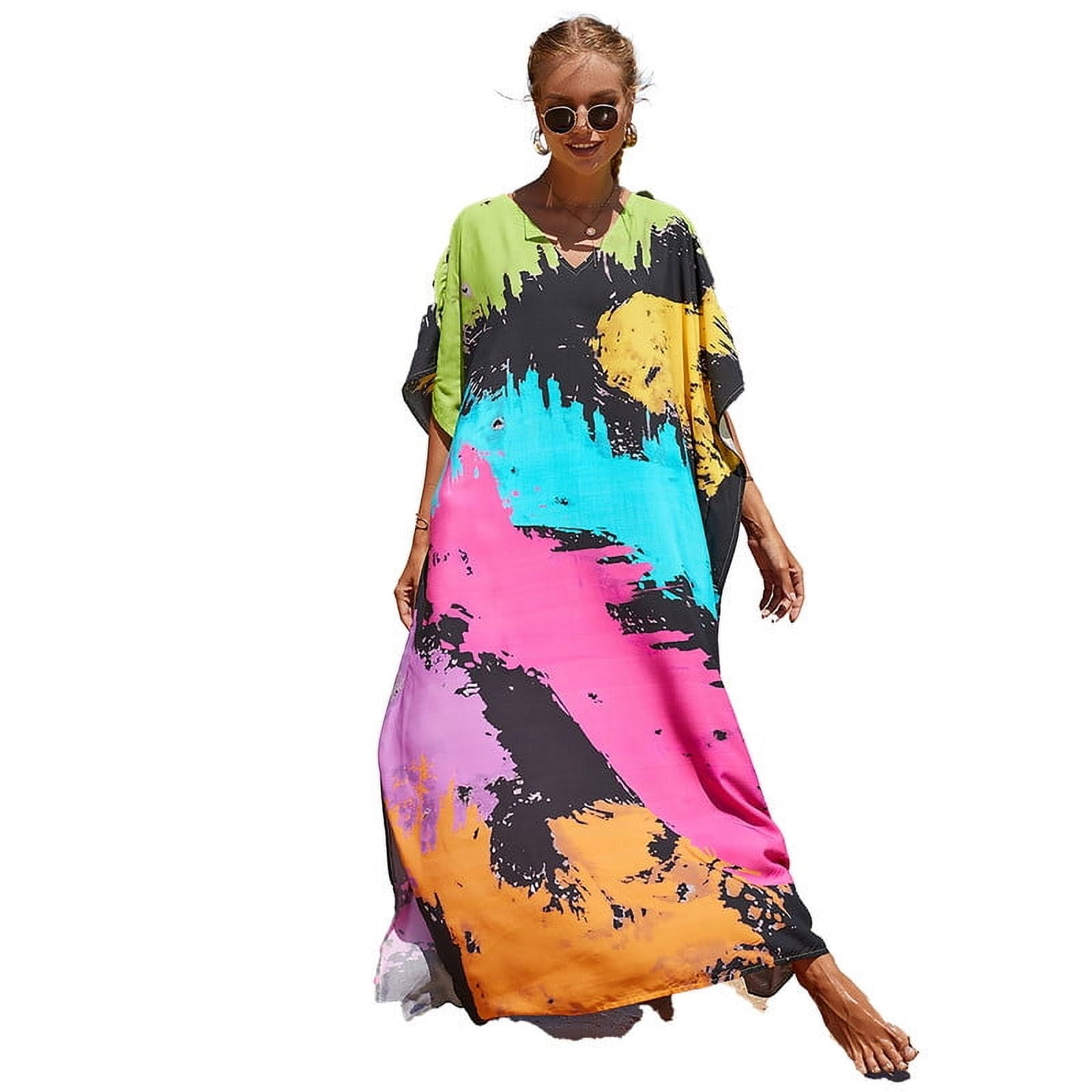 Sunforyou Caftans Plus size Loungewear Kaftan Dresses Lightweight moo ...