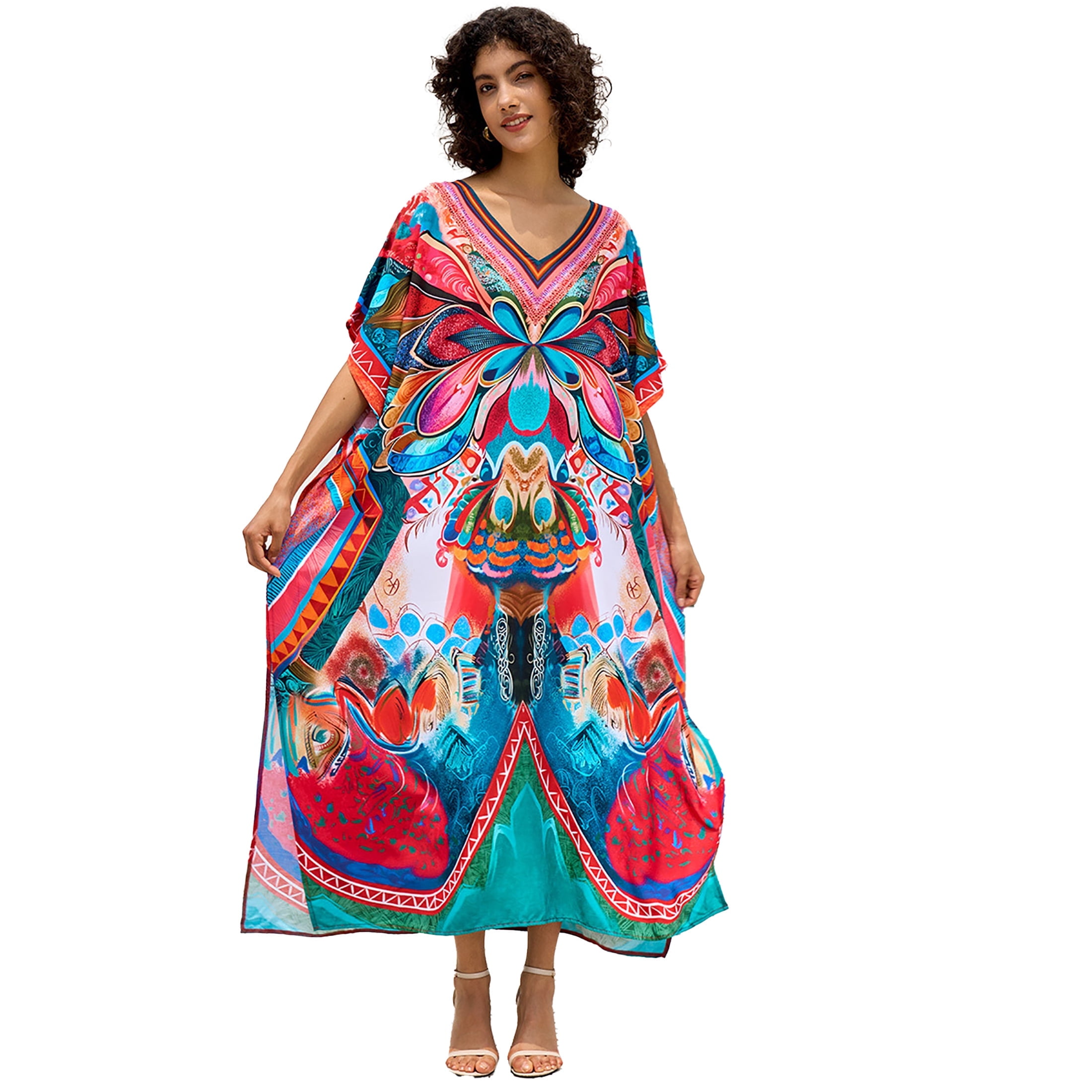 Sunforyou Kafan Dresses for Women Moo Moos Bathing suit Cover up Plus ...