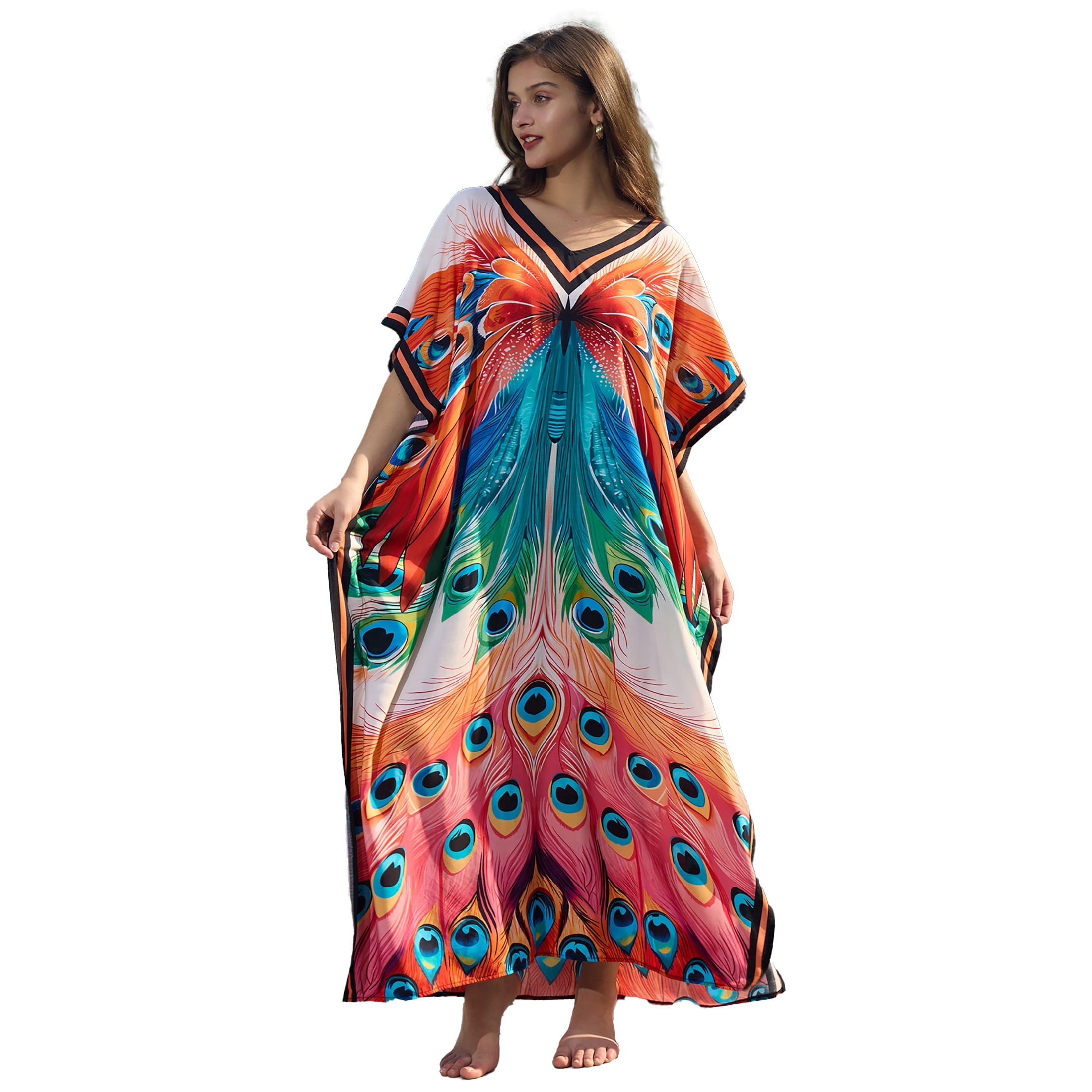 Sunforyou Kafan Dresses for Women Moo Moos Bathing suit Cover up Plus ...