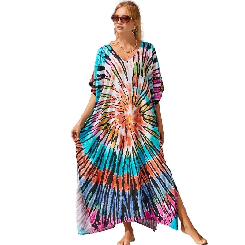 Sunforyou Kafan Dresses for Women Moo Moos Bathing suit Cover up Plus ...