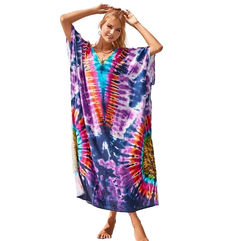 Sunforyou Kafan Dresses for Women Moo Moos Bathing suit Cover up Plus ...