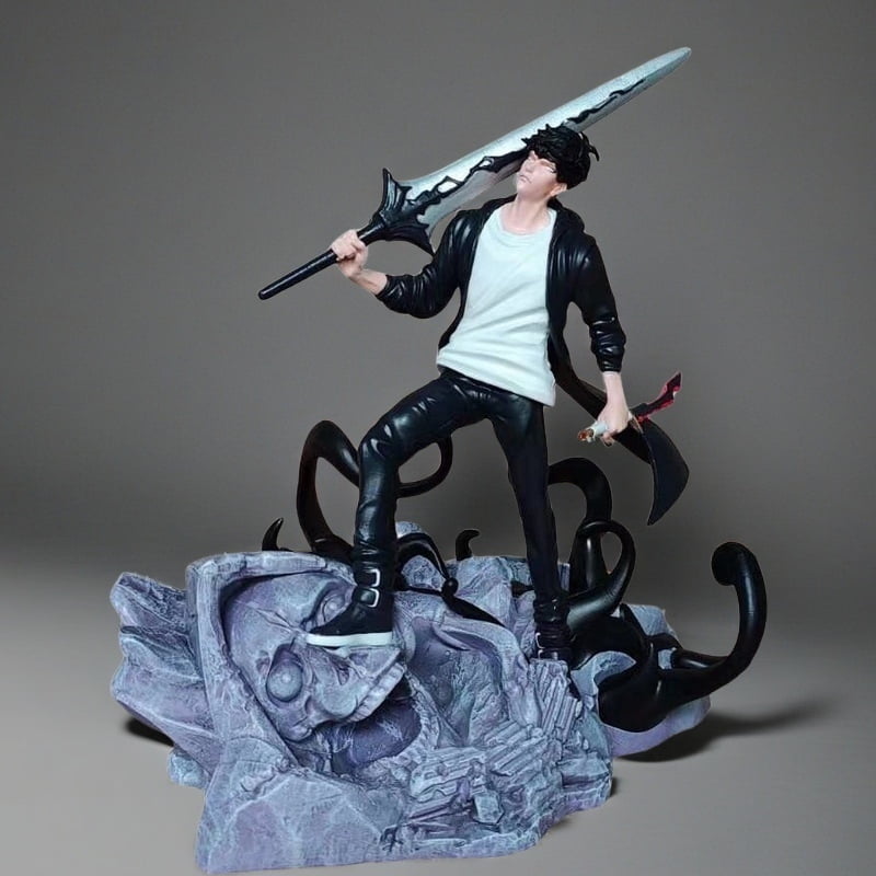 Sung Jin Woo Figure - Solo Leveling Figure, Anime Figure Environmental ...