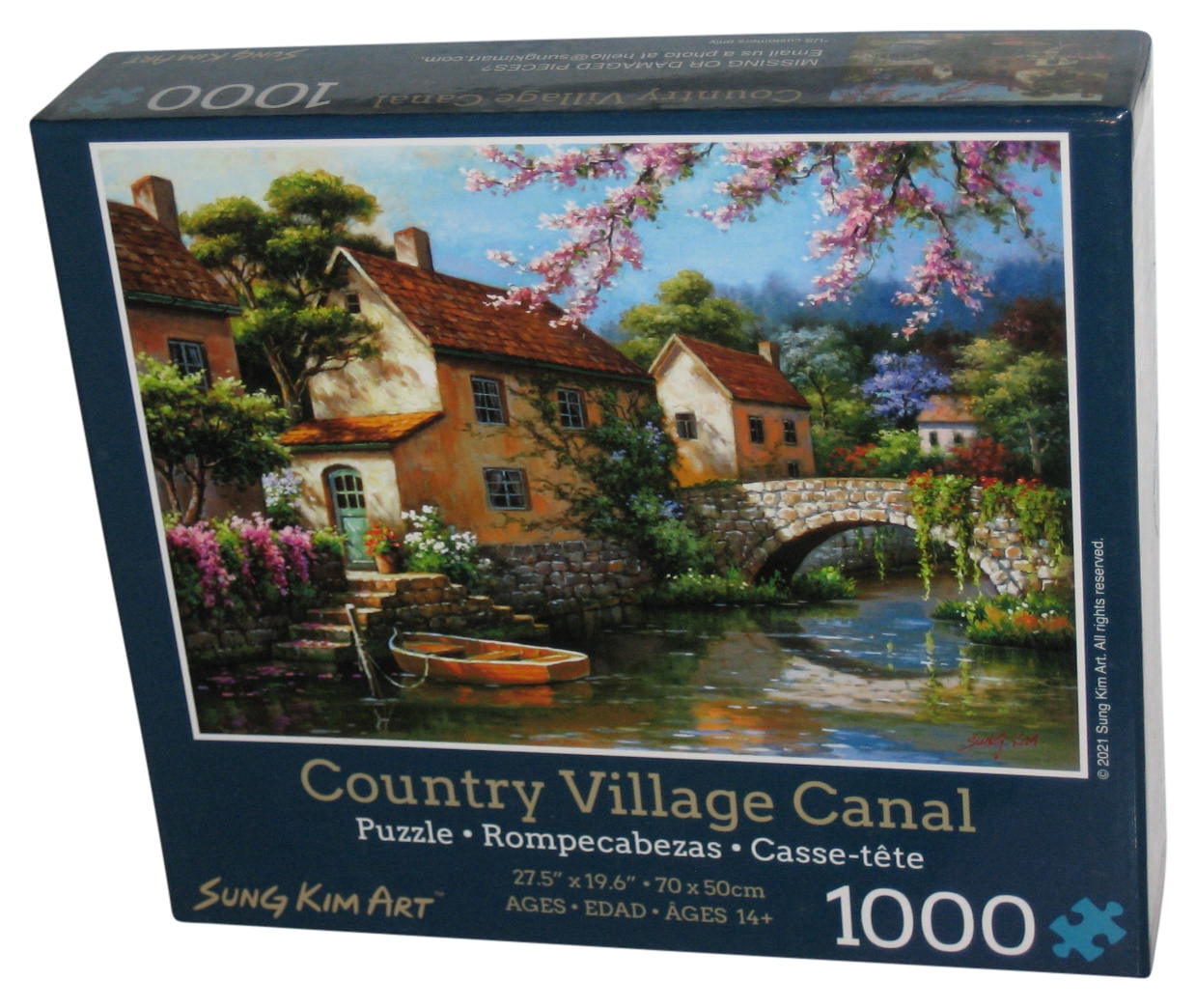Sung Kim Art Landscape Art Country Village Canal 1000pc Jigsaw Puzzle ...