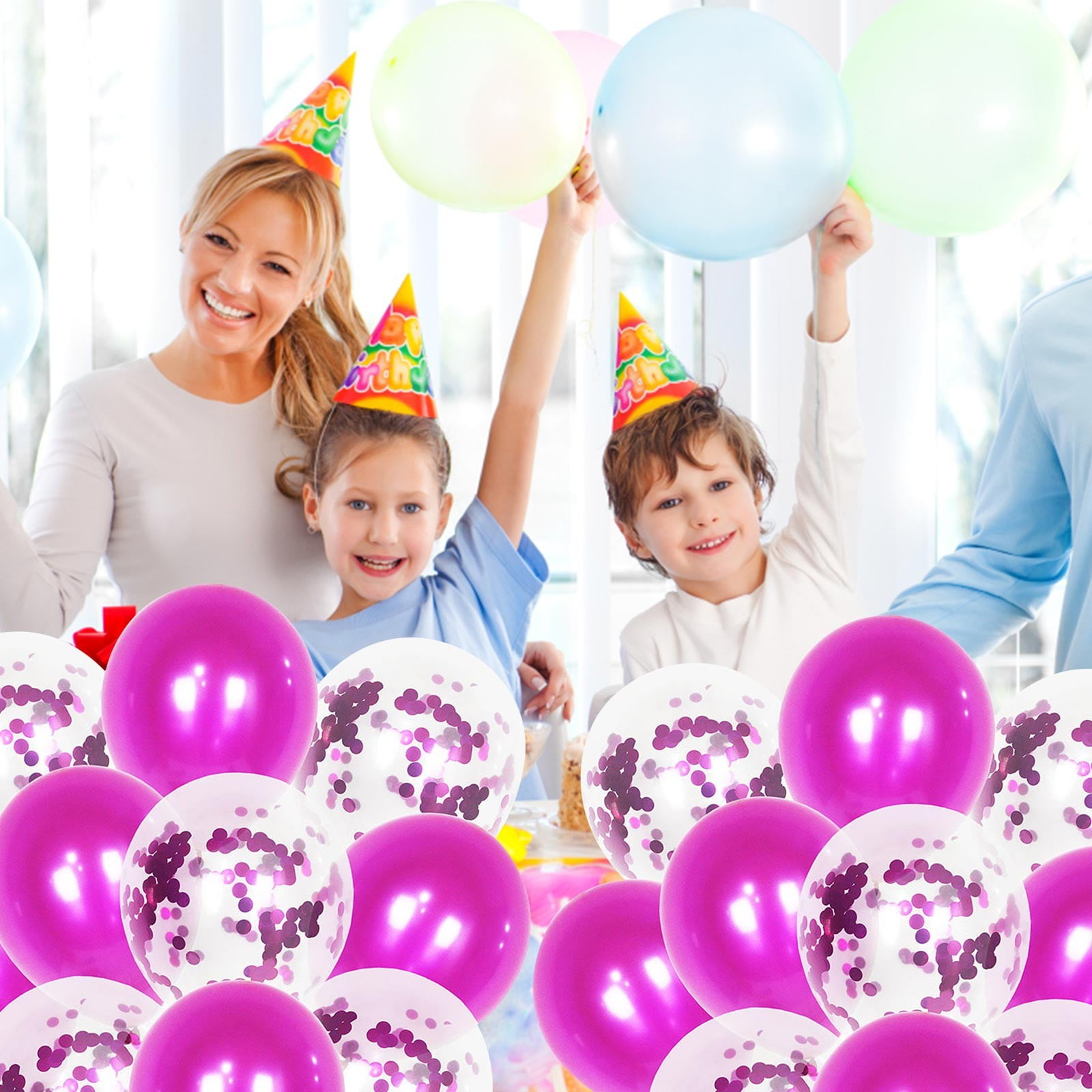 Sunggoko DIY Balloon 12in Balloons Sequins Confetti Balloon Wedding ...