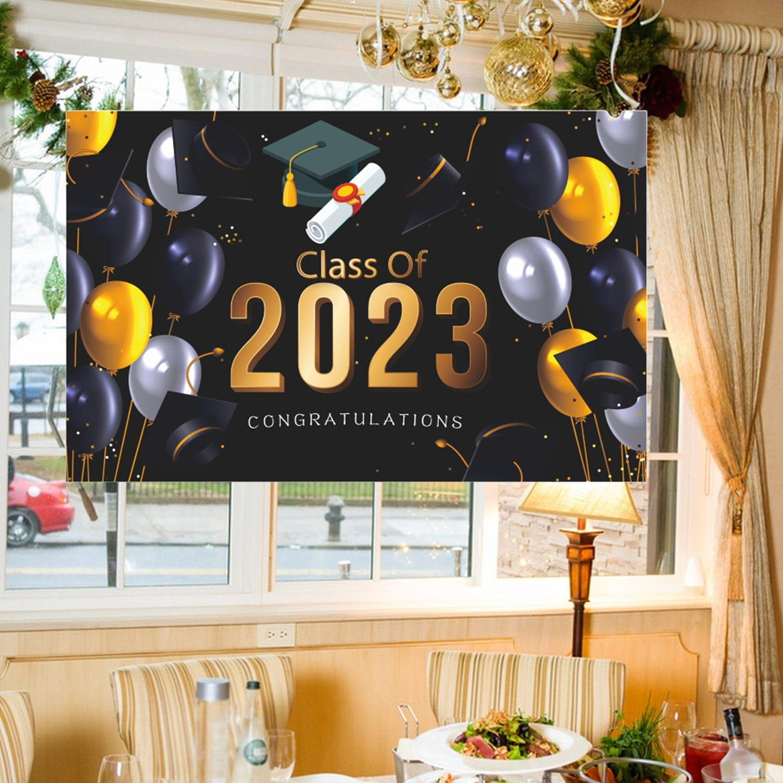 Sunggoko Graduation Season Banner Background Cloth Graduation Banner ...