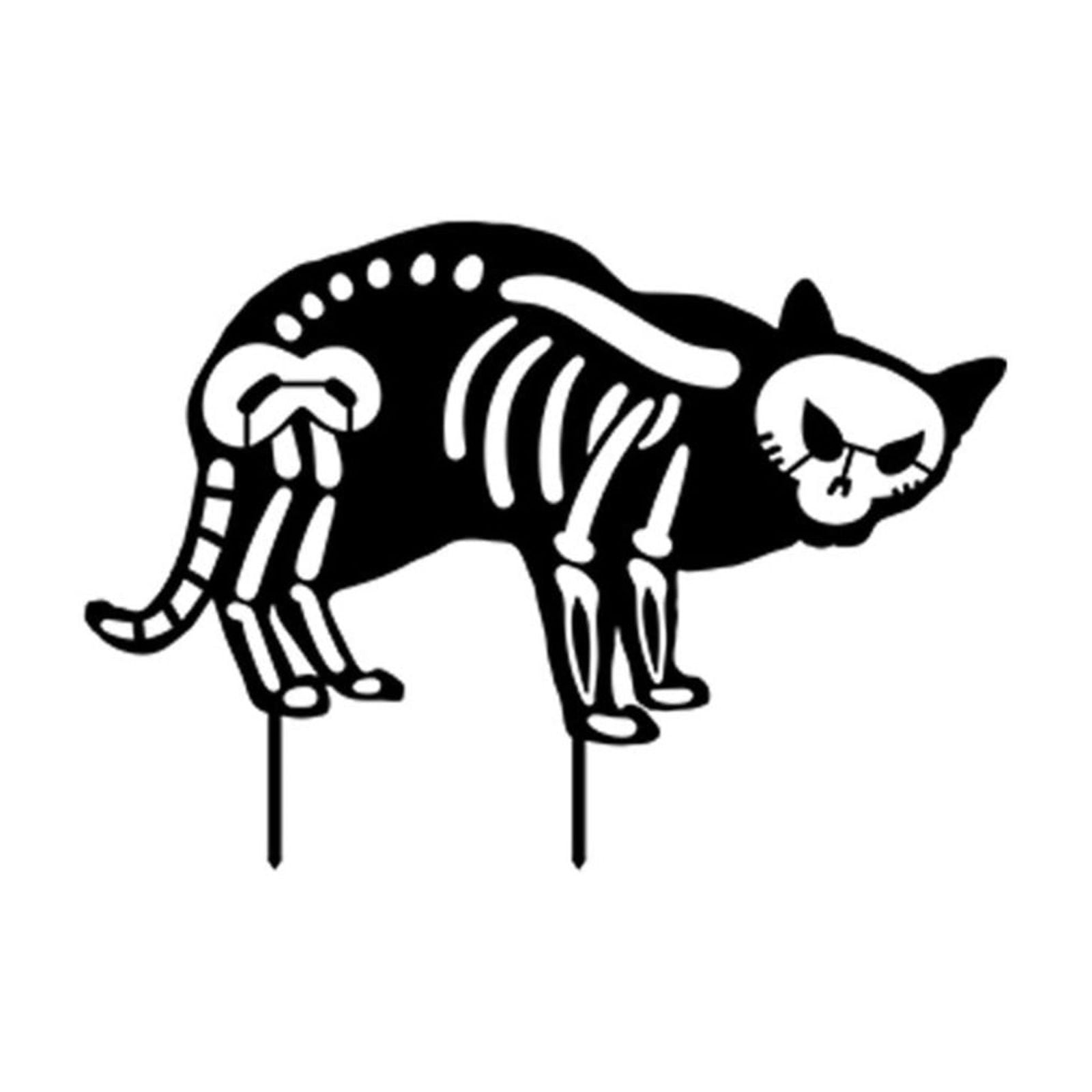 Sunggoko Halloween Tombstones Halloween Cat Halloween Garden Stakes ...