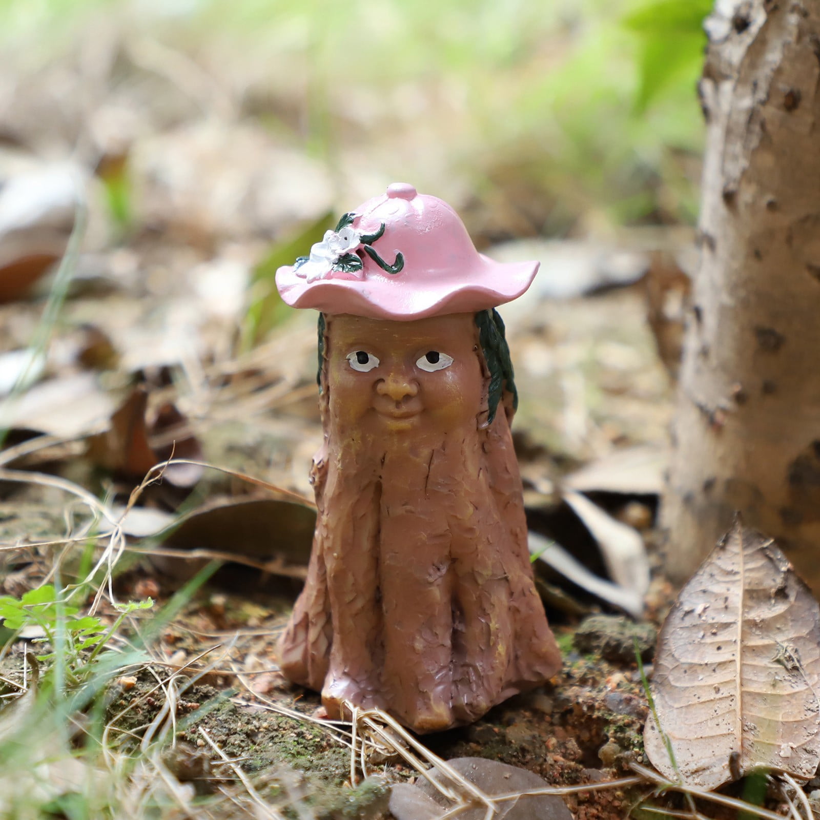 Sunggoko Ornament Tree Stump Garden Sculpture Family Garden Sculpture ...