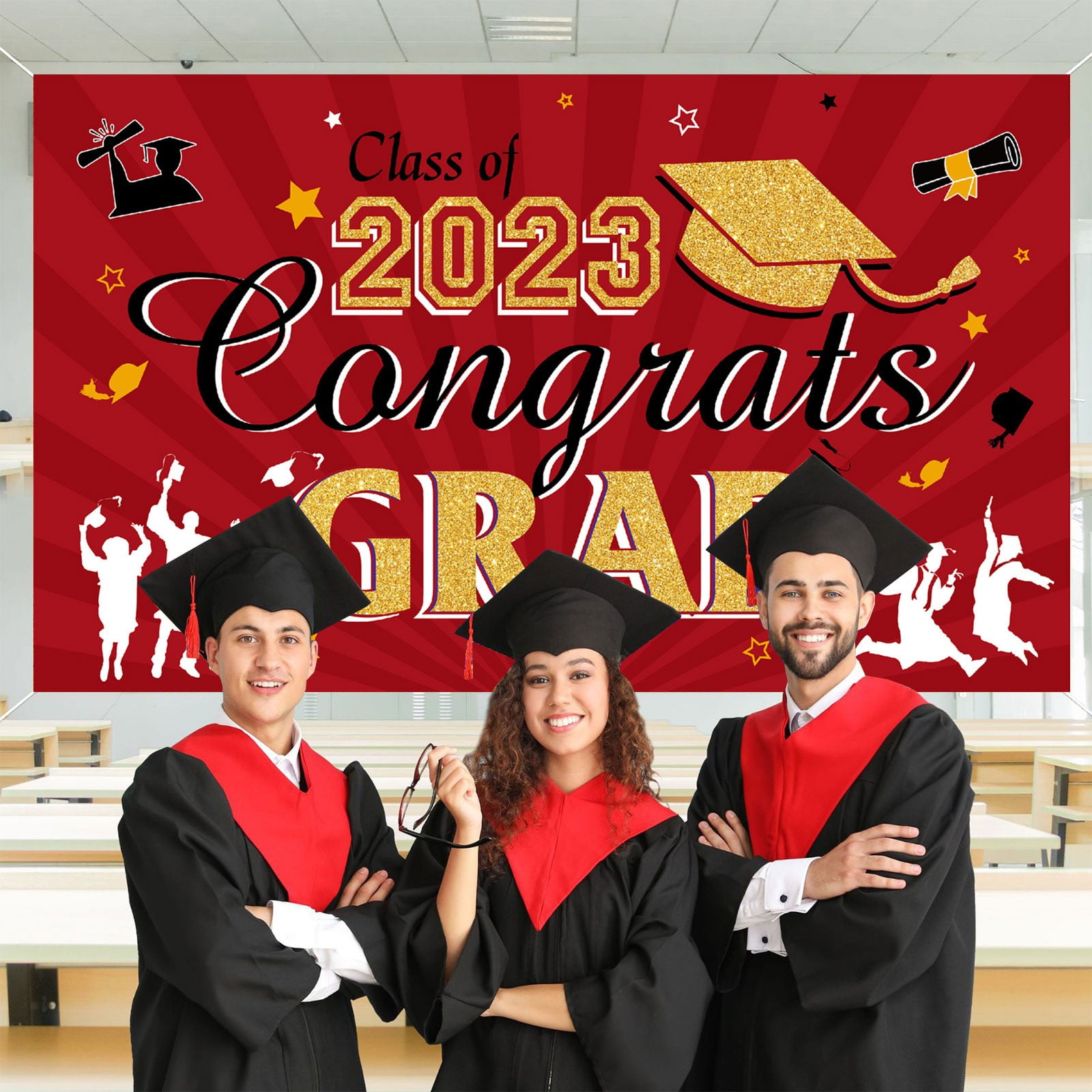 Sunggoko Parties Curtain 2024 Graduation Season Banner Graduation ...