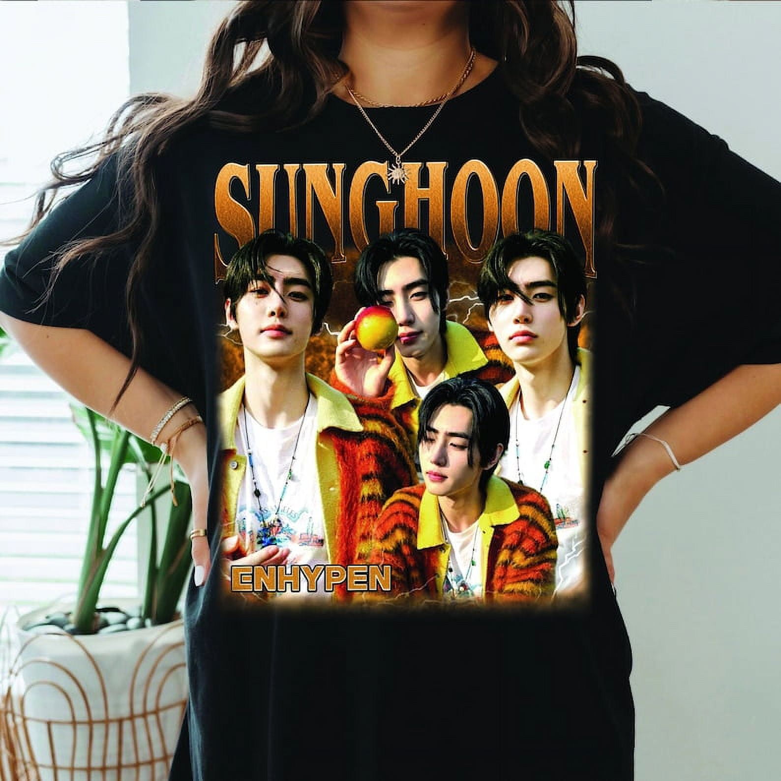 Sunghoon T-shirt, Enhypen Fate Plus World Tour Shirt, En World Tour Fate 2024 Shirt, Enhypen ...