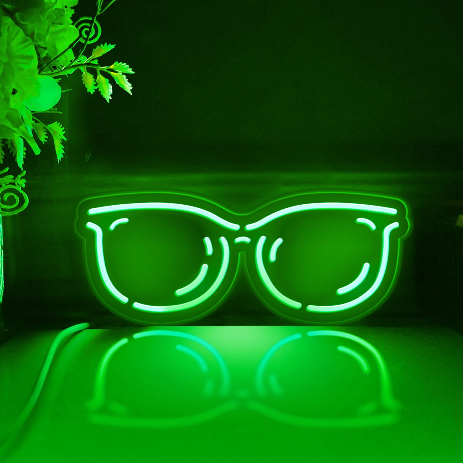 Sunglass Led Light Box, Dimmable Neon-Like Light Signs USB Power for ...