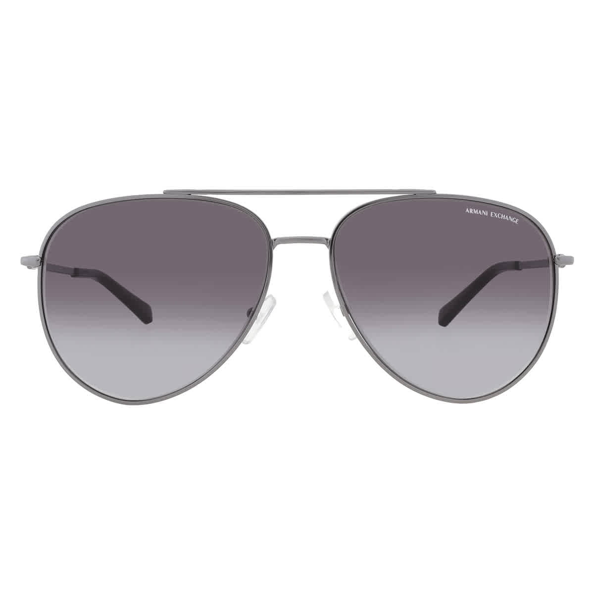 Sunglasses Armani Exchange AX 2043 S 60038G Shiny Gunmetal Grey ...