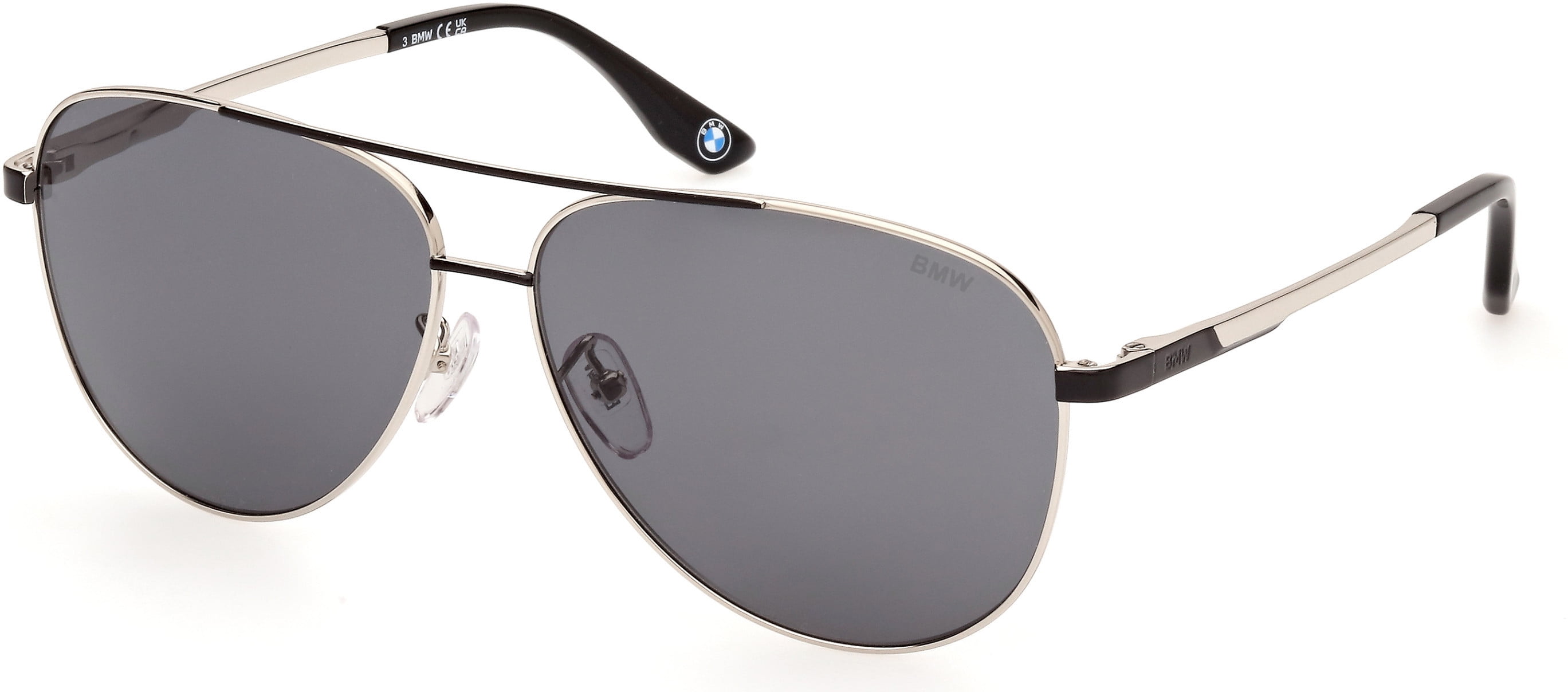 Sunglasses BMW BW 0054 -H 16A Shiny Palladium, Black - Walmart.com