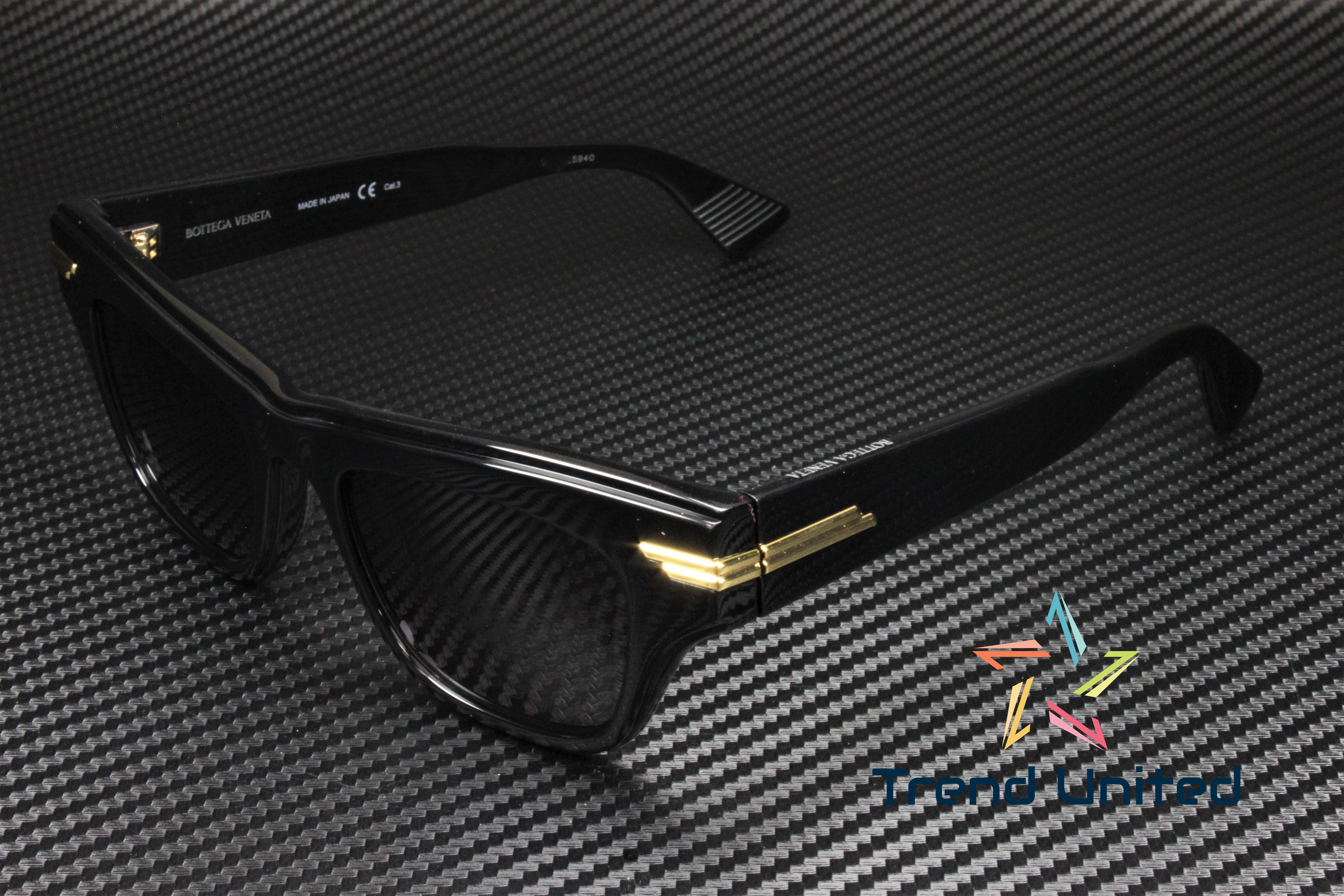 Sunglasses Bottega Veneta BV 1122 S- 001 Black / Grey - Walmart.com