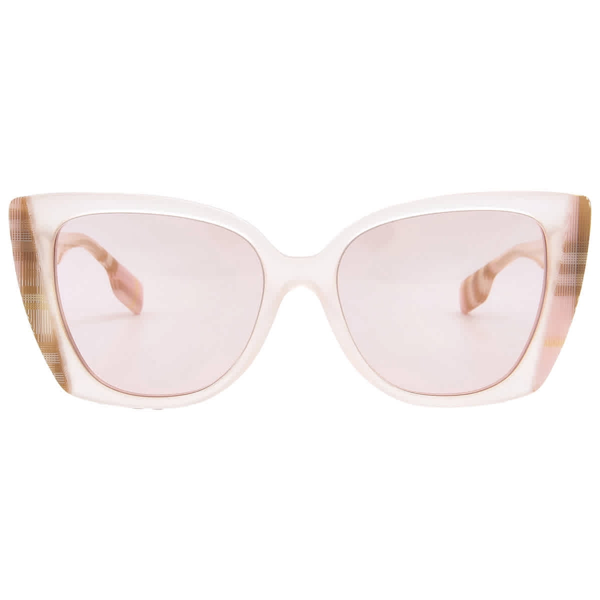 BURBERRY BE4393 4052 5 Meryl Pink Check Pink Light Pink 54 mm Women's ...