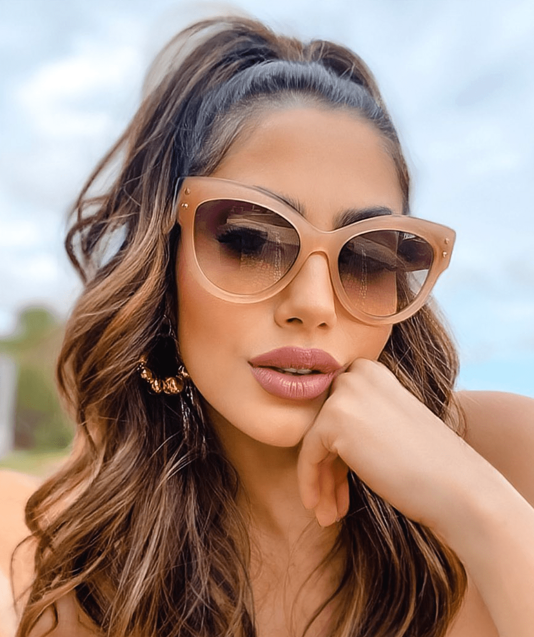 Sunglasses Carolina Herrera Ch 0009 S 0fwm Nude