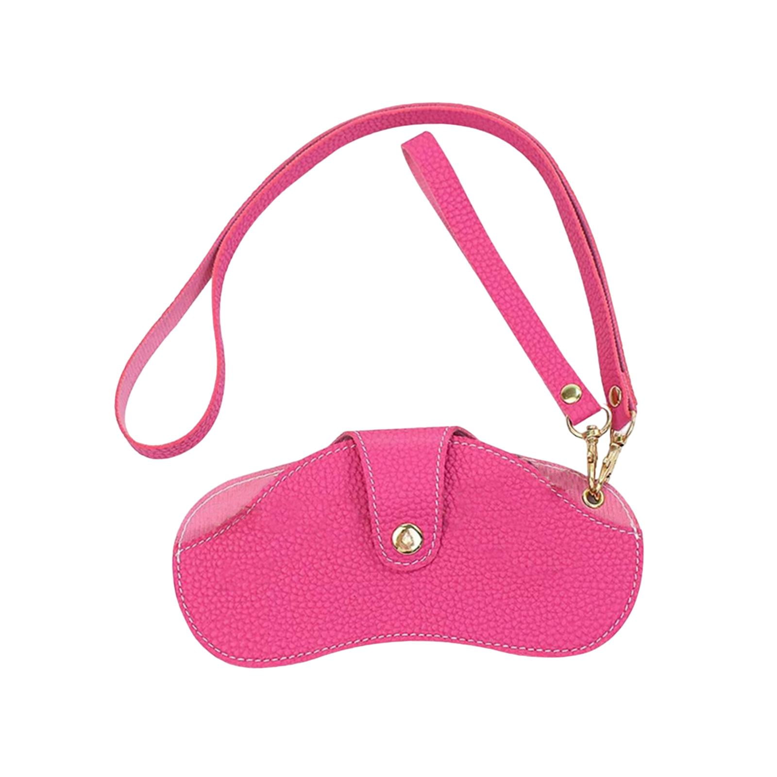 Sunglasses Case Eyeglass Bag Trendy with Detachable Handle Strap Neck ...