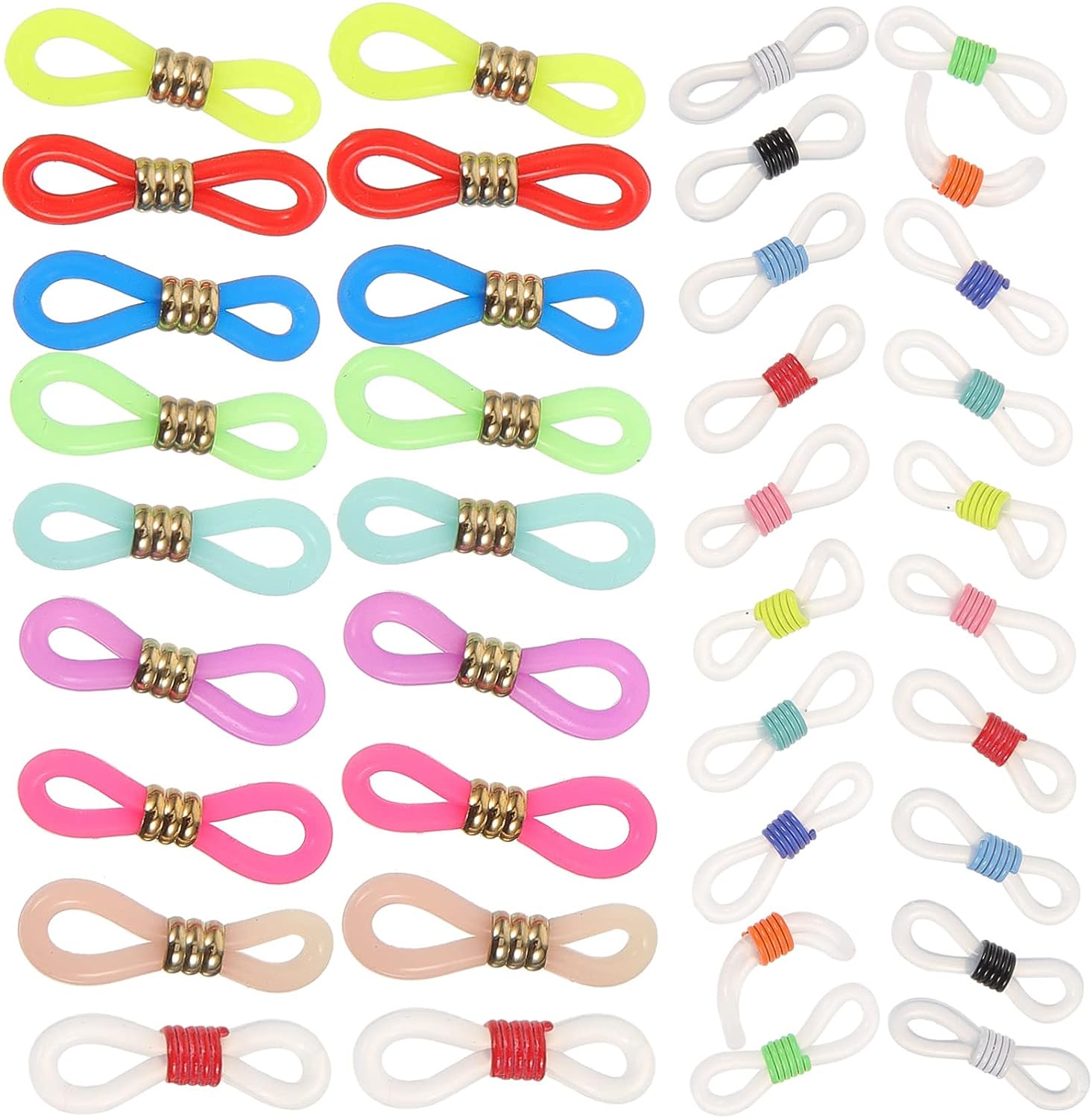 Sunglasses Chain Ends 60pcs Anti- Buckle for Glasses Chain Regulator ...