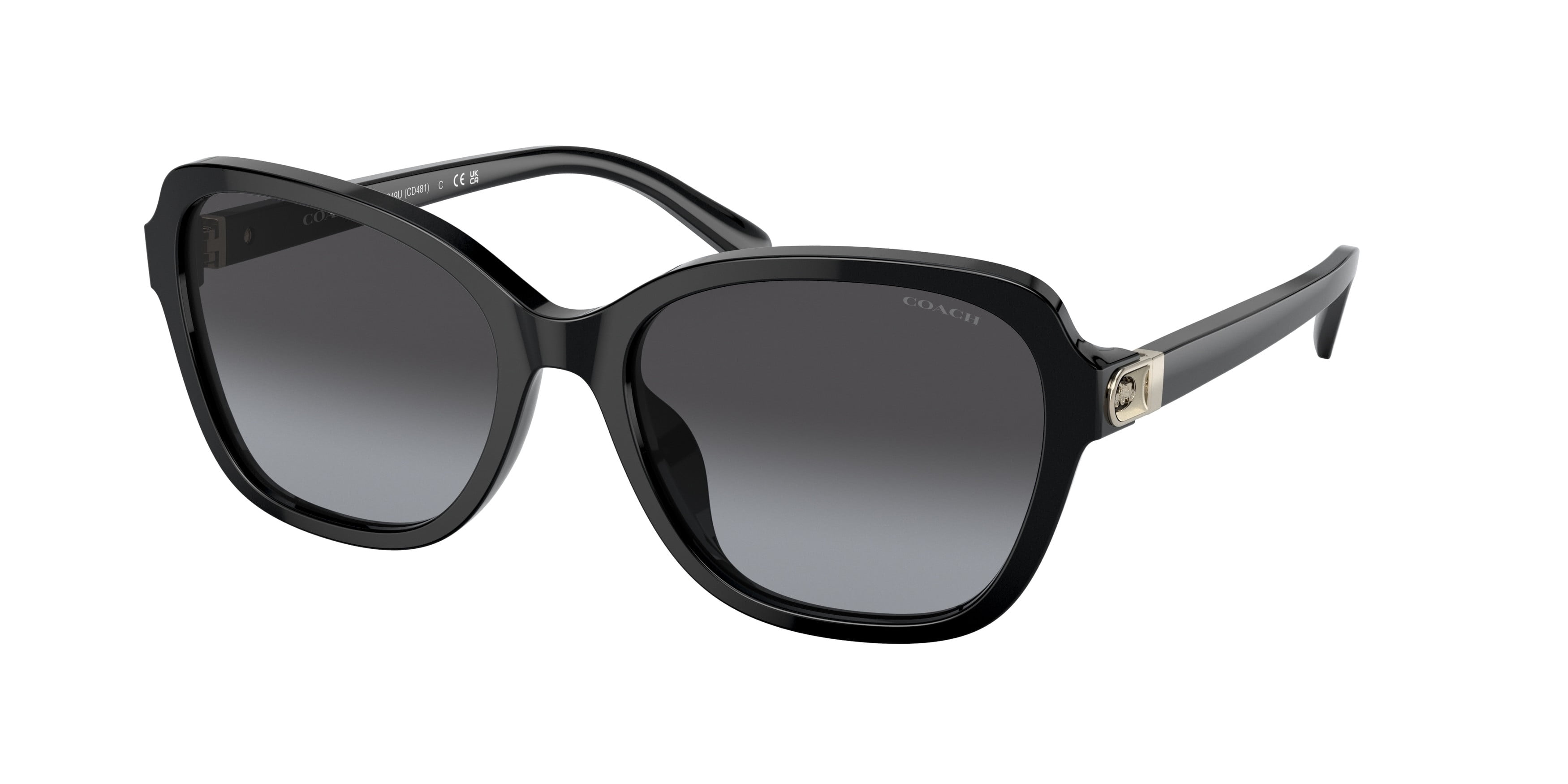 Sunglasses Coach HC 8349 U 50028G Cd481 Black Grey Gradient - Walmart.com