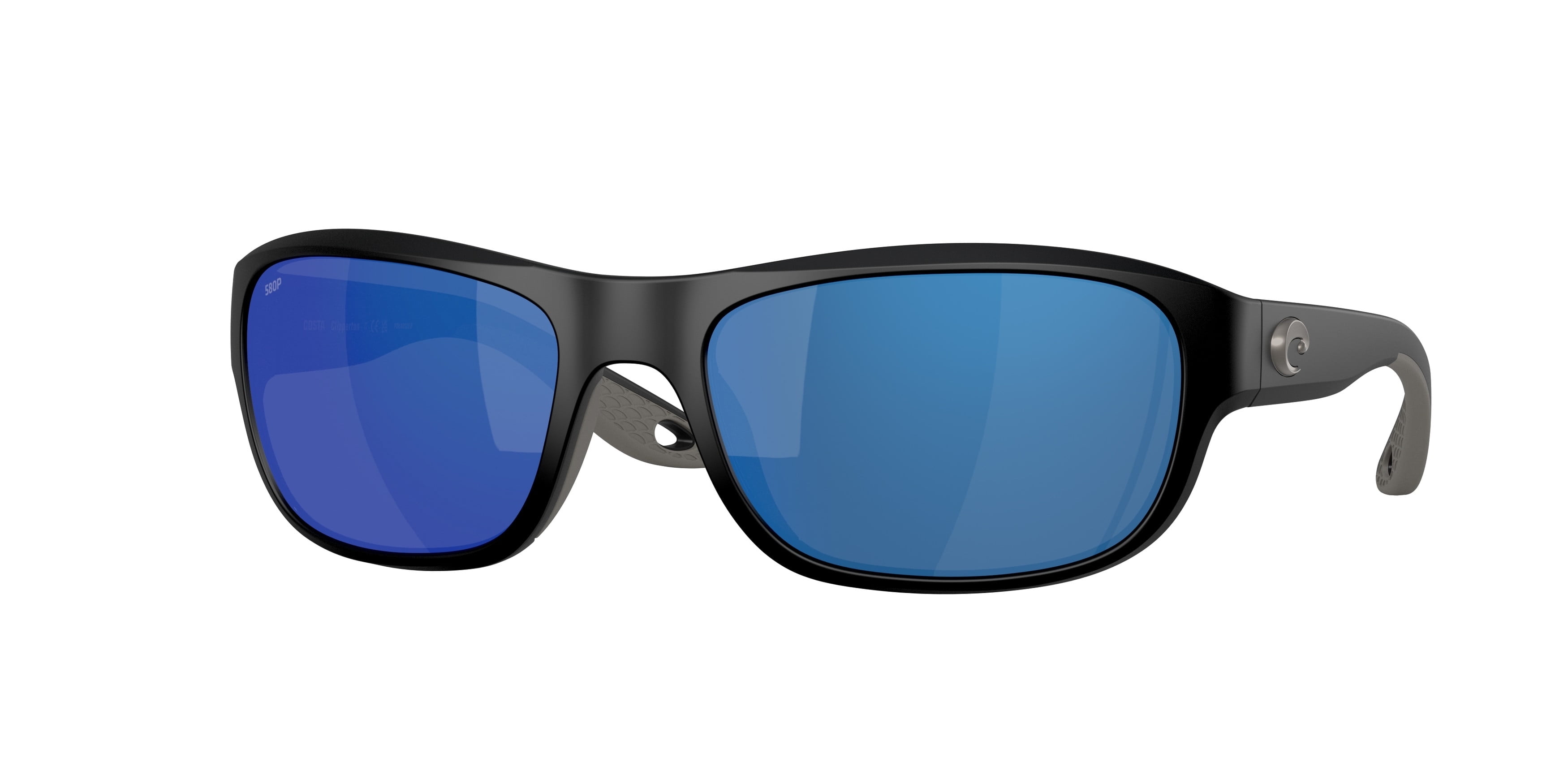 Sunglasses Costa Del Mar 06 S 9119 911907 Clipperton Matte Black Blue ...