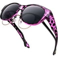 Sunglasses Fit Over Glasses For Women Trendy Round Cat Eye Sun Glasses Polarized Uv400
