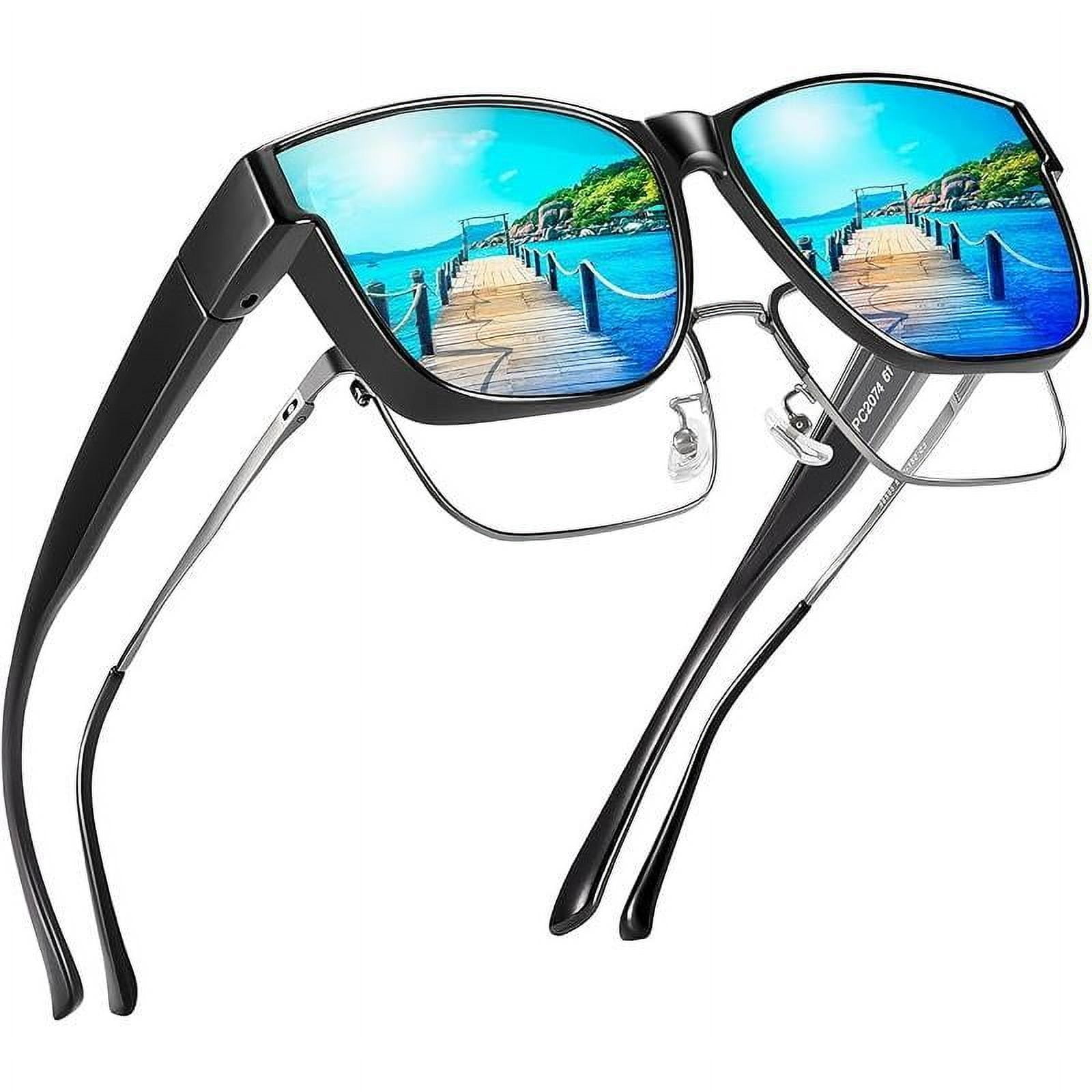 Sunglasses Fit Over Glasses for Men Women, Lightweight Polarized ...