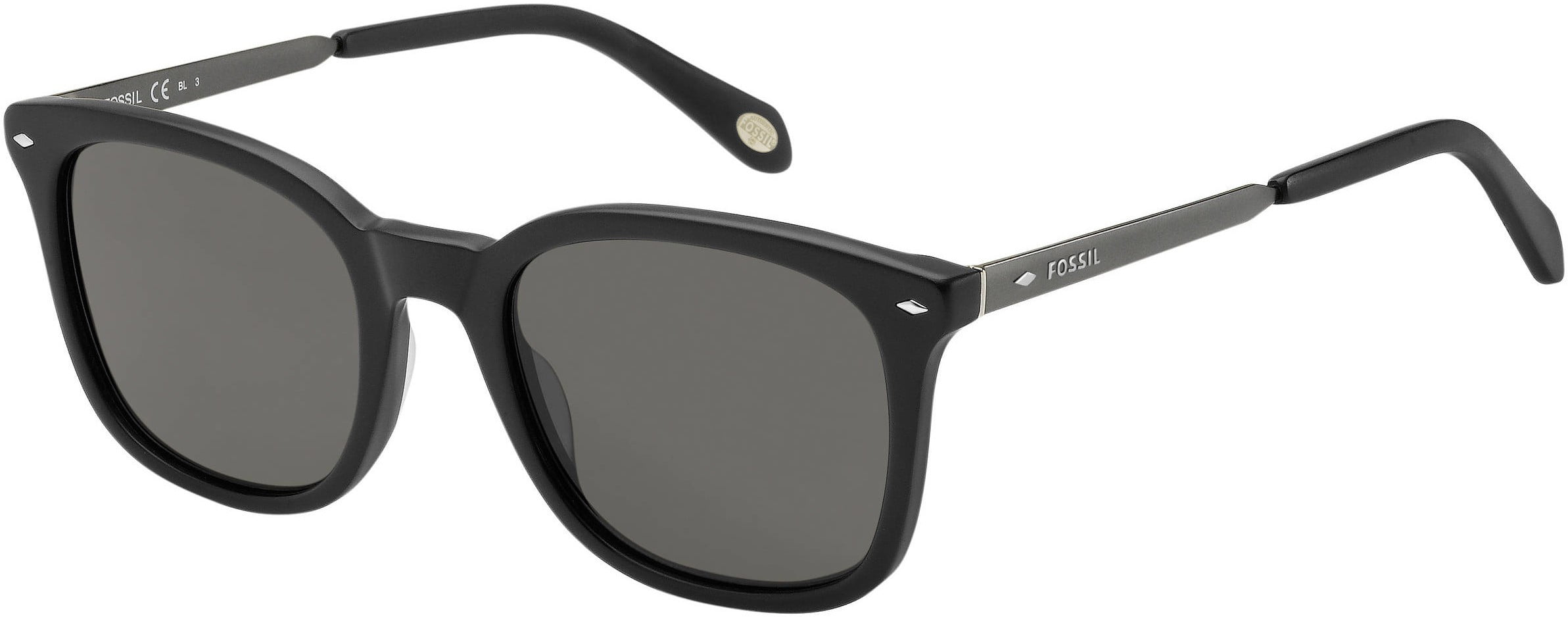 Sunglasses Fossil FOS 2054 /S 0HD1 Black Dark Ruthenium / 8h Brown ...