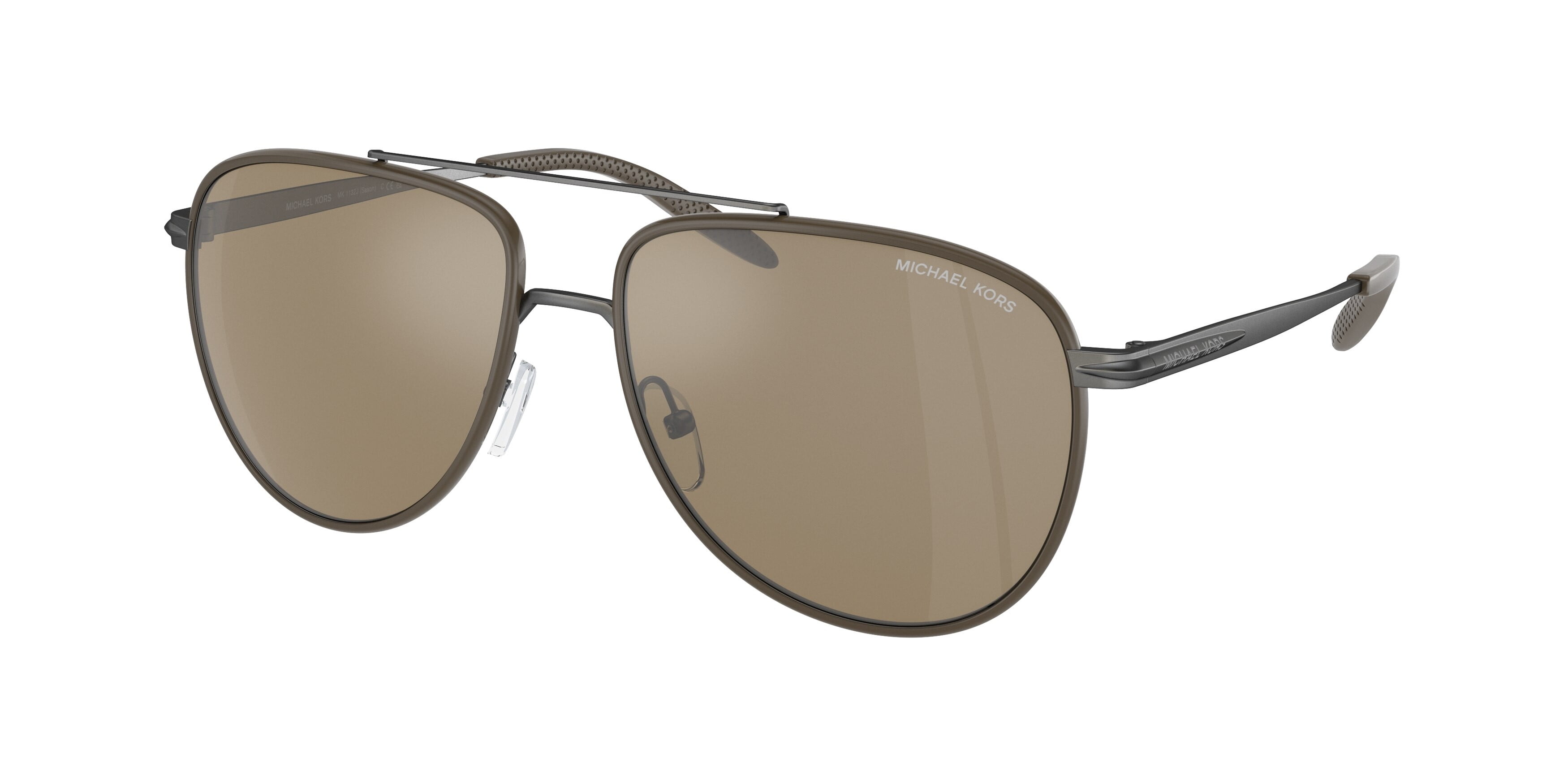 Sunglasses Michael Kors MK 1132 J 10237I Saxon Matte Gunmetal Olive Mir - Walmart.com