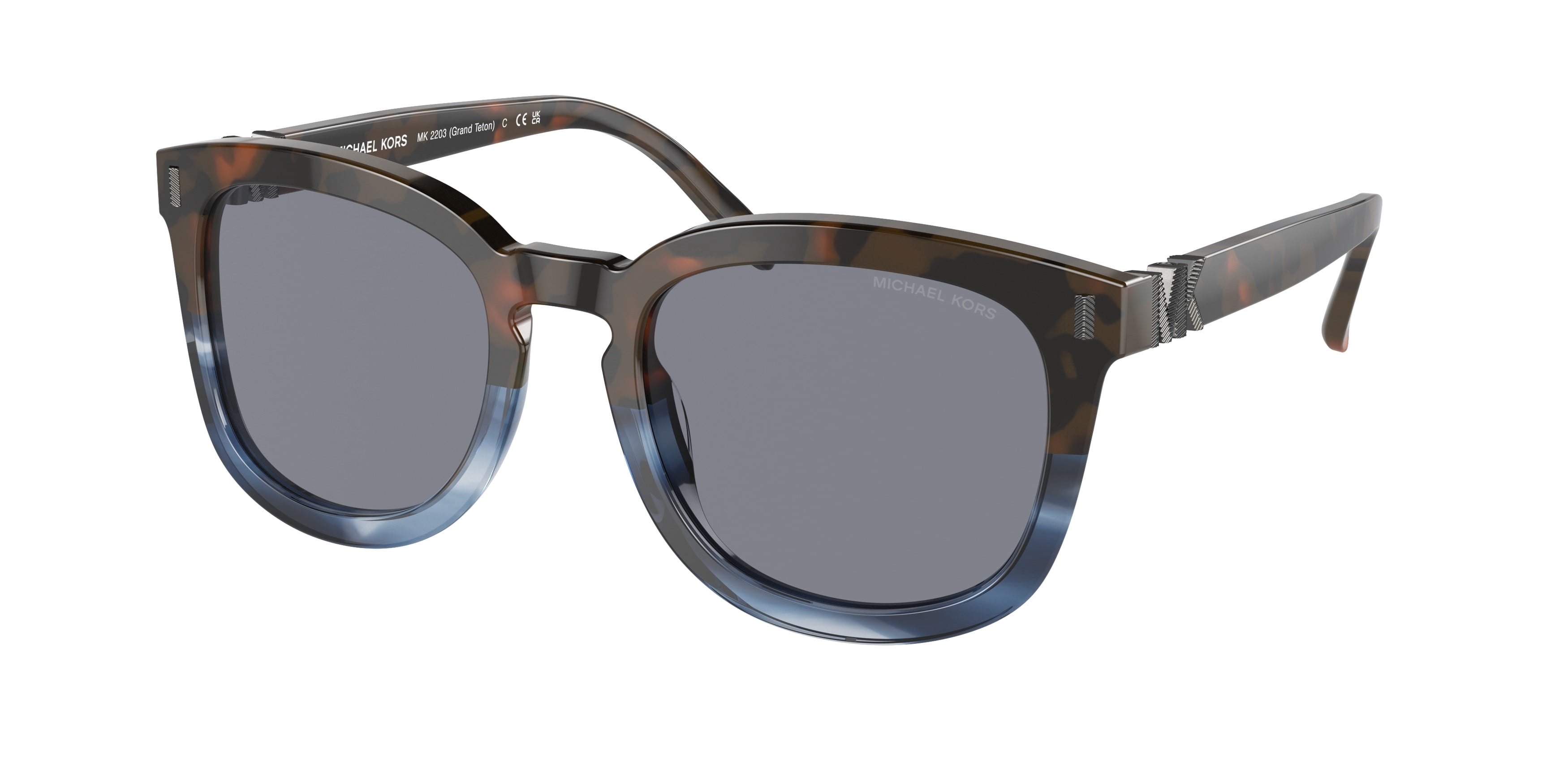Sunglasses Michael Kors MK 2203 394155 Grand Teton Blue Brown Block T ...