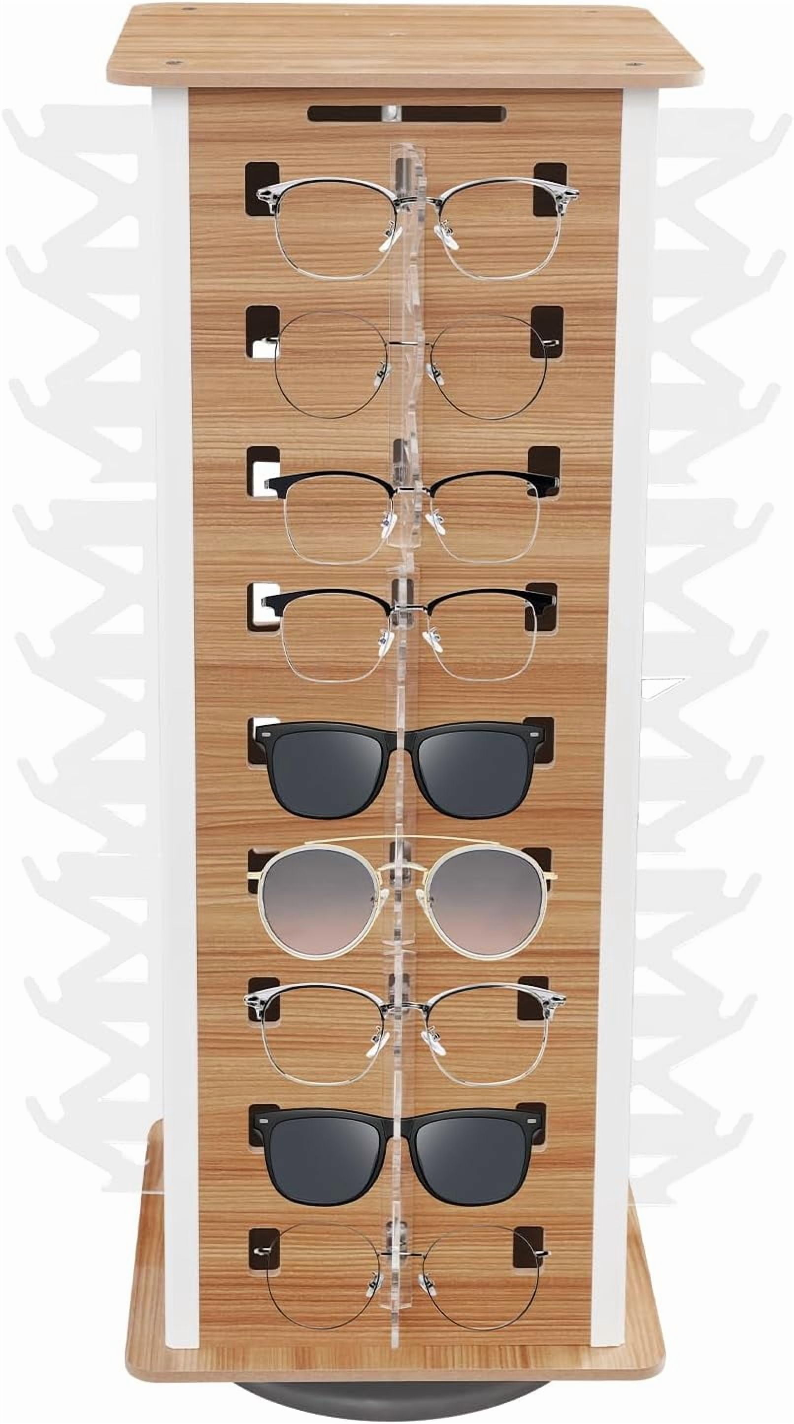 Sunglasses Organizer, 360° Rotating Sunglass Display Rack, Glasses ...