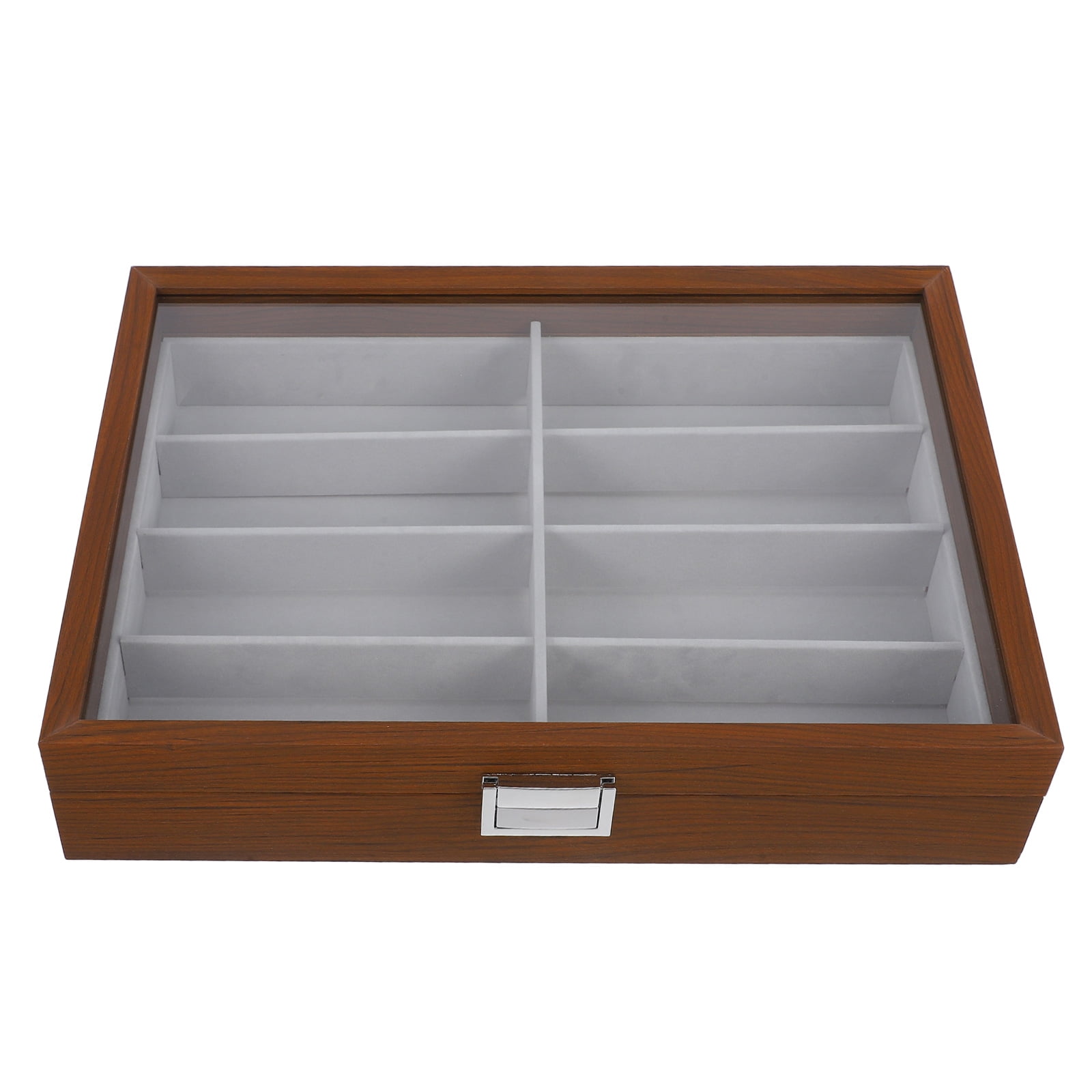 Sunglasses Organizer 8 Slot Sunglasses Case Wooden Eyeglass Storage Box ...