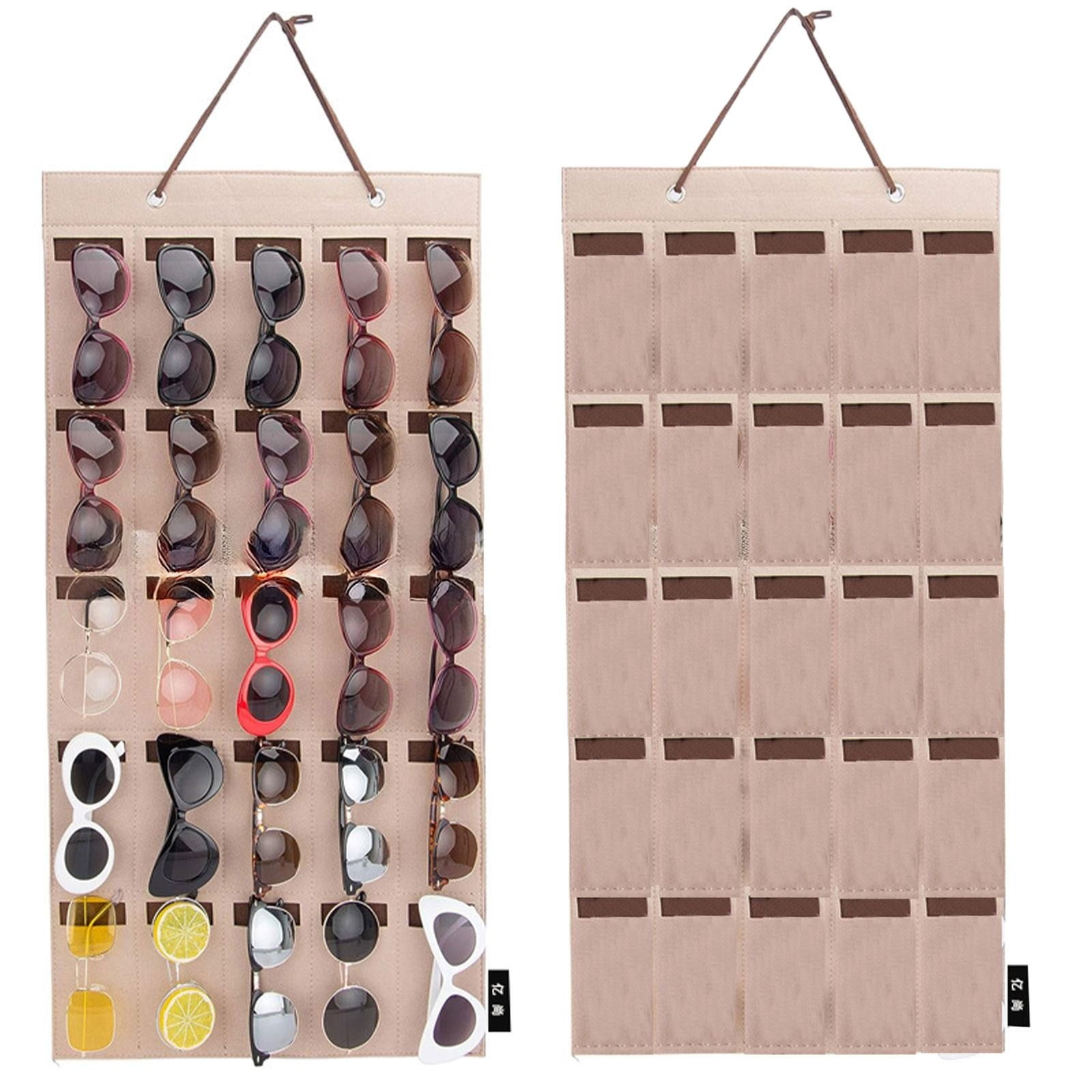 Sunglasses Organizer Storage Hanging Wall Pocket Glasses Organizer 25 ...
