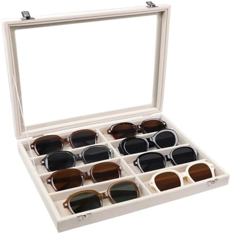 Sunglasses Organizer Sunglass Display Tray Jewelry Tray with Lid ...