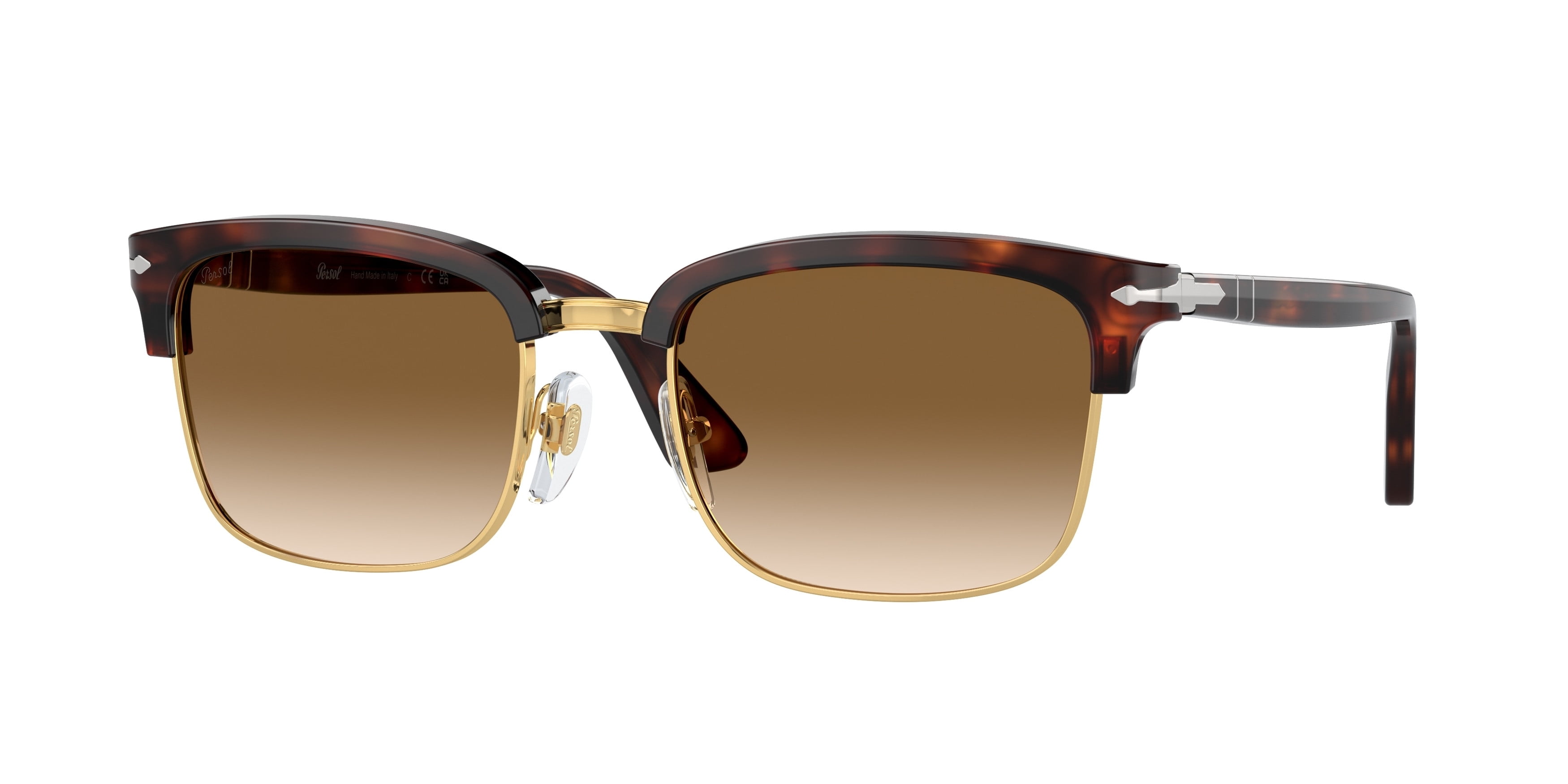 Sunglasses Persol PO 3327 S 24/51 Havana Clear Gradient Brown - Walmart.com