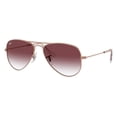 Sunglasses Ray-Ban Junior RJ 9506 S 291/8H Aviator Rose Gold Clear ...