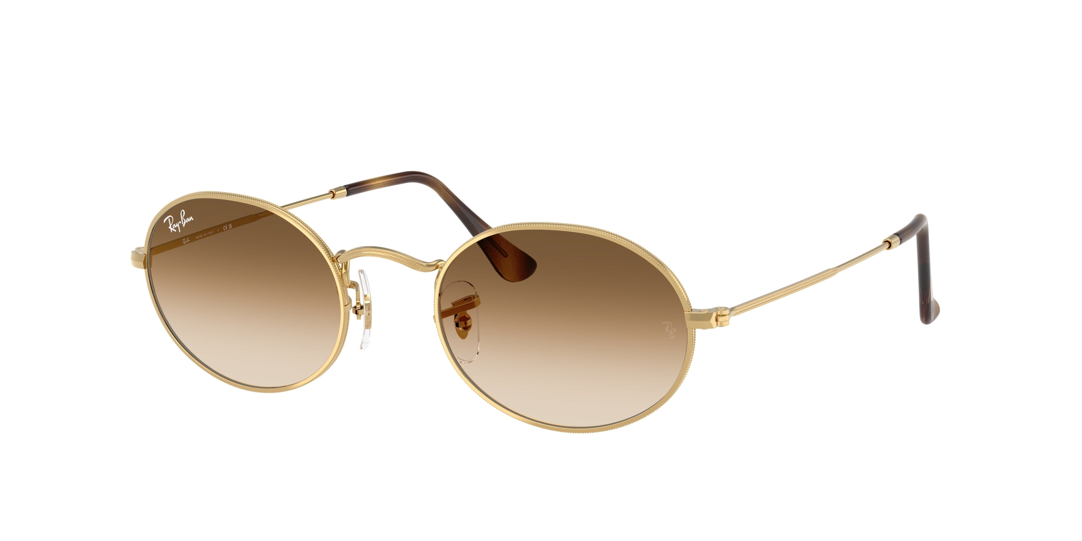Sunglasses Ray-Ban RB 3547 001/51 Oval Arista Clear Gradient Bro ...