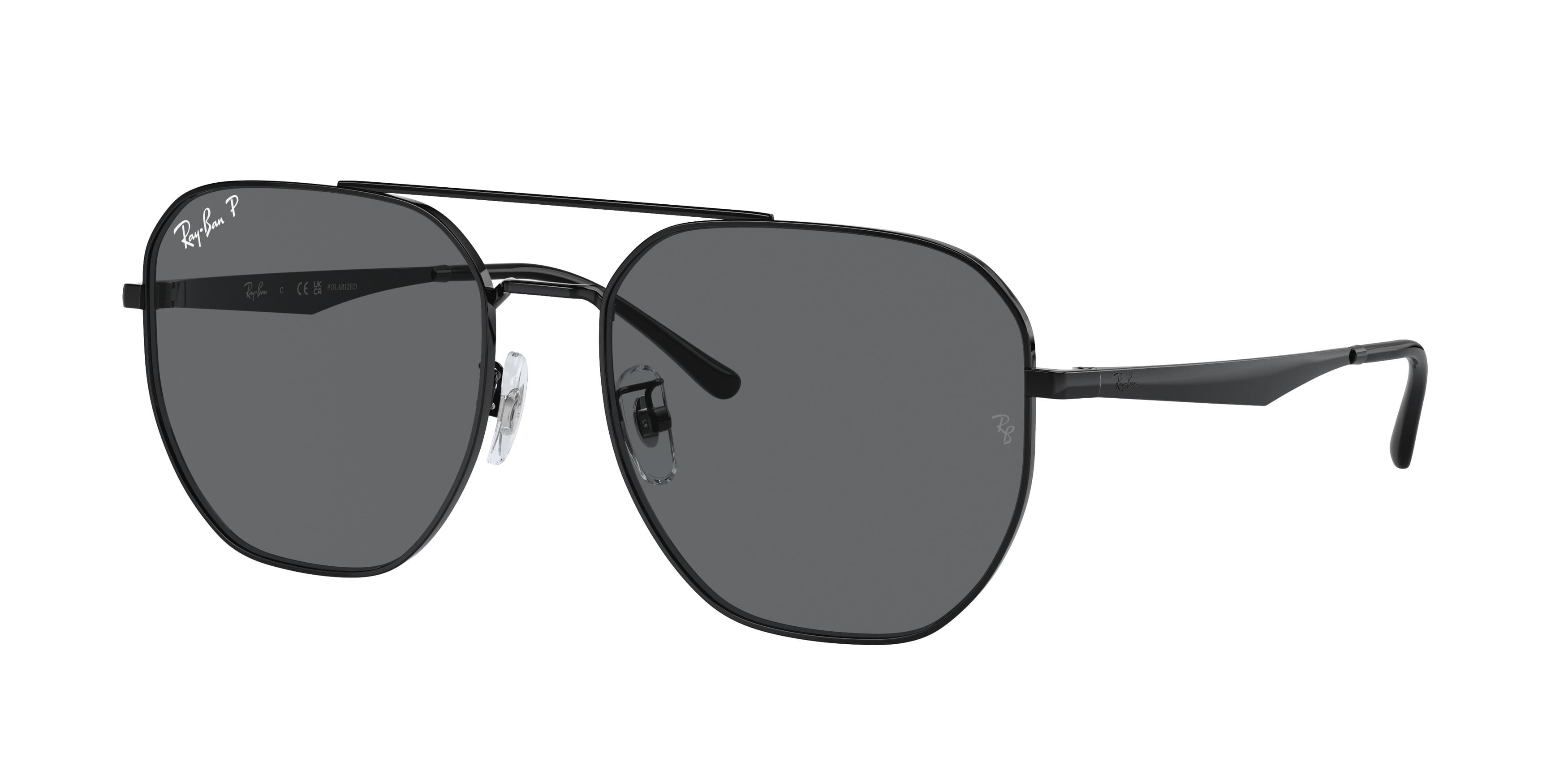 Sunglasses Ray-Ban RB 3724 D 002/81 Black Dark Grey Polar - Walmart.com