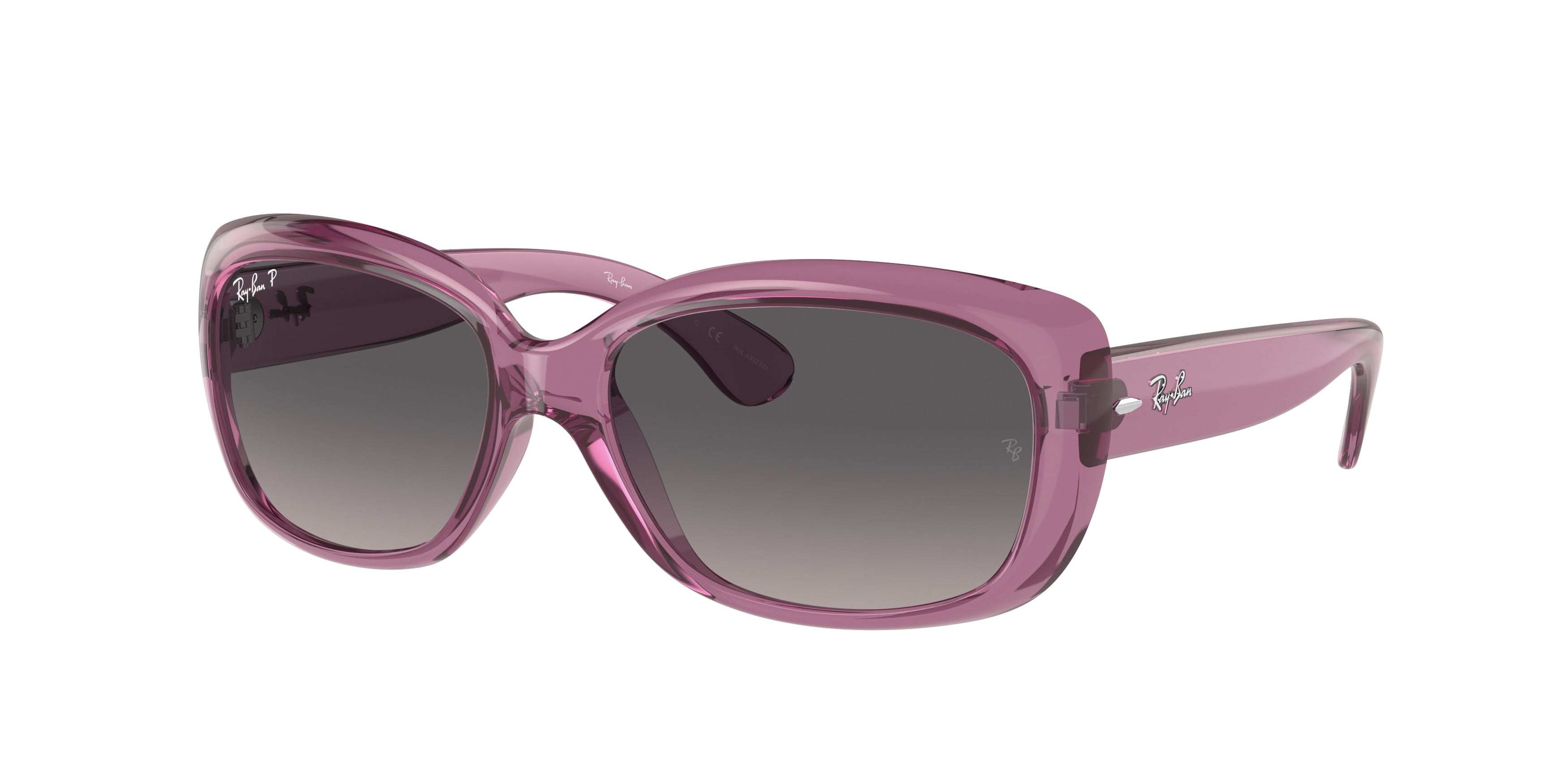 Sunglasses Ray-Ban RB 4101 6591M3 Jackie Ohh Transparent Violet ...