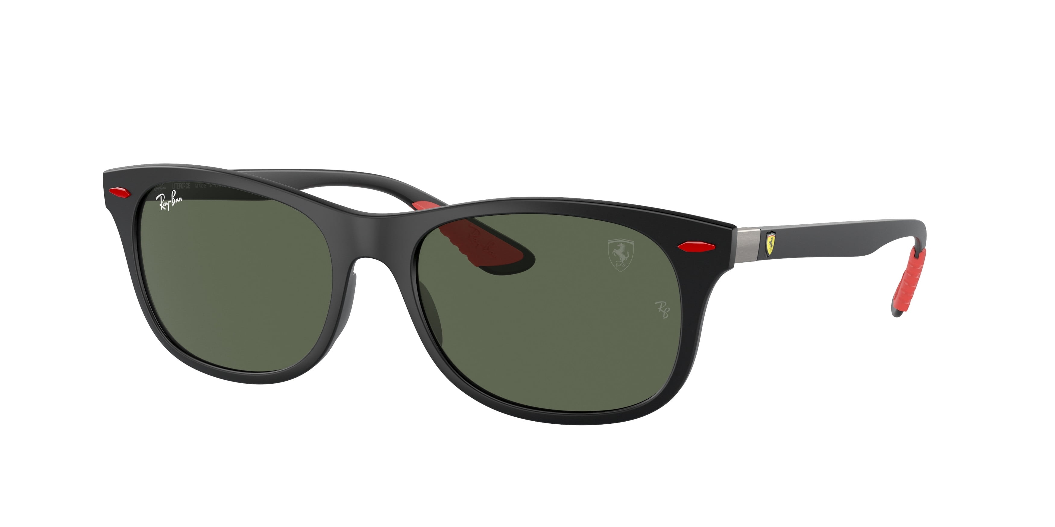 Sunglasses Ray-Ban RB 4607 M F60271 Matte Black Dark Green - Walmart.com