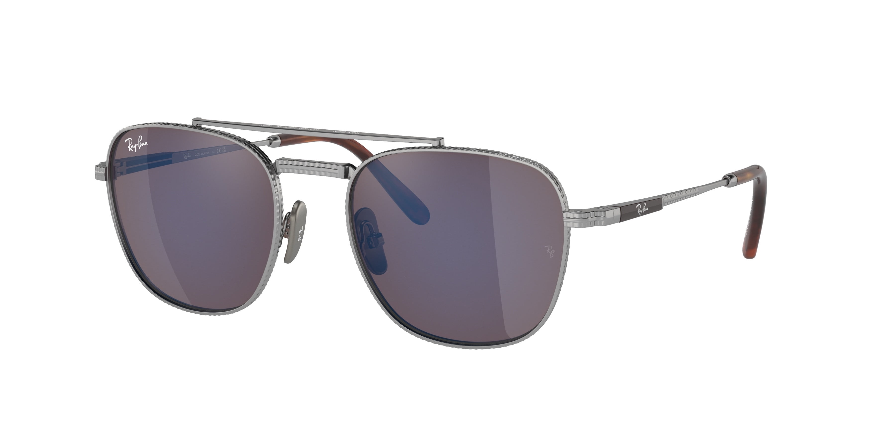 Sunglasses Ray-Ban RB 8258 3139O4 Frank Ii Titanium Silver Grey ...