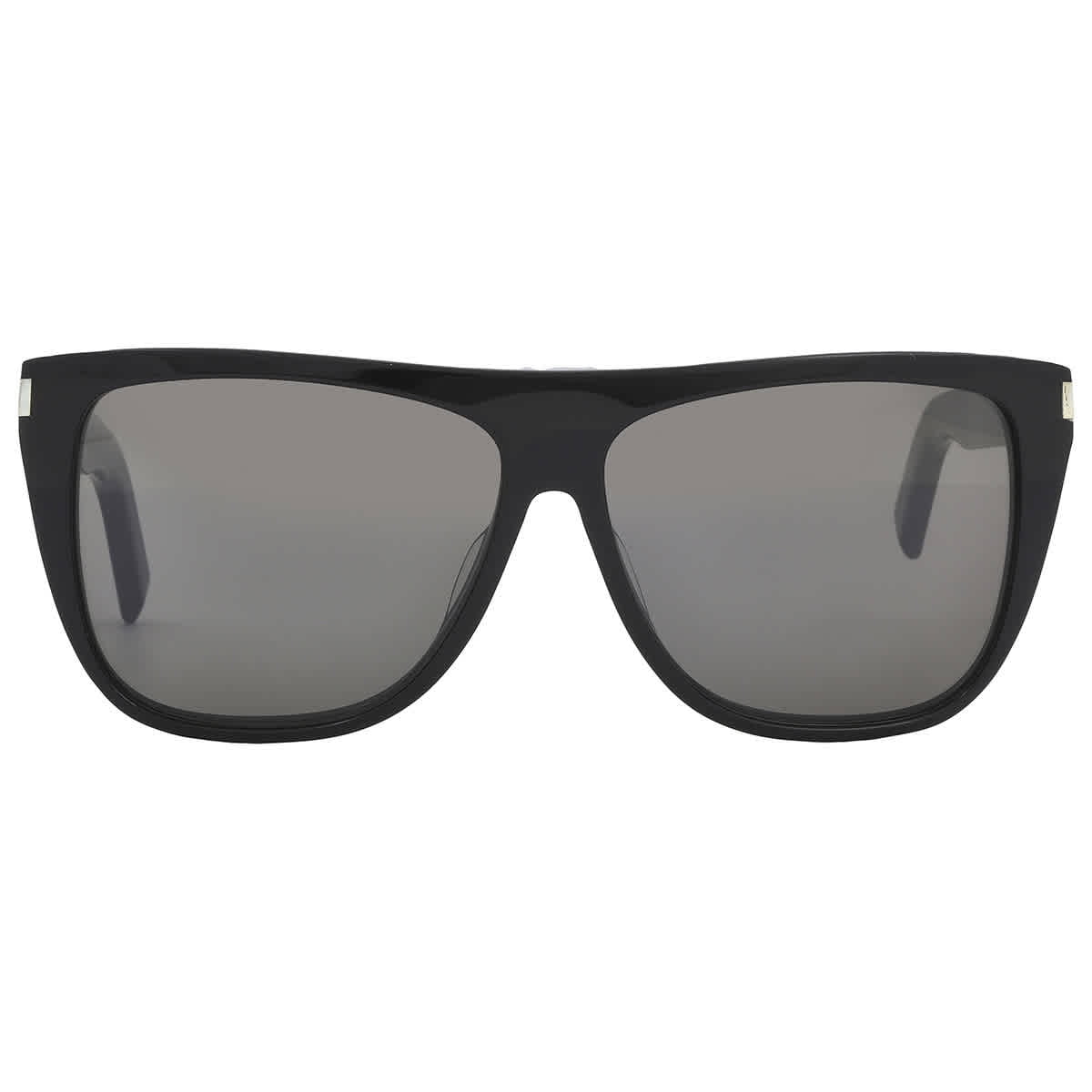 Saint Laurent Smoke Grey Rectangular Unisex Sunglasses SL 1 002 59 ...