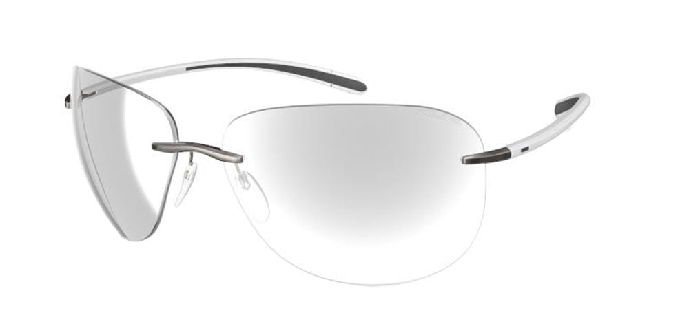 Sunglasses Silhouette Bayside Rimless 8729 7110 White / Cool Grey 65/14 ...
