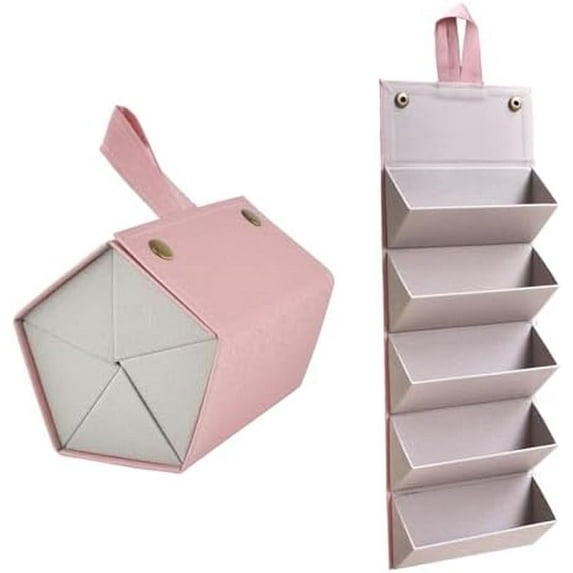 Sunglasses Storage Organizer Holder Foldable Travel Case with 5 Slot ...