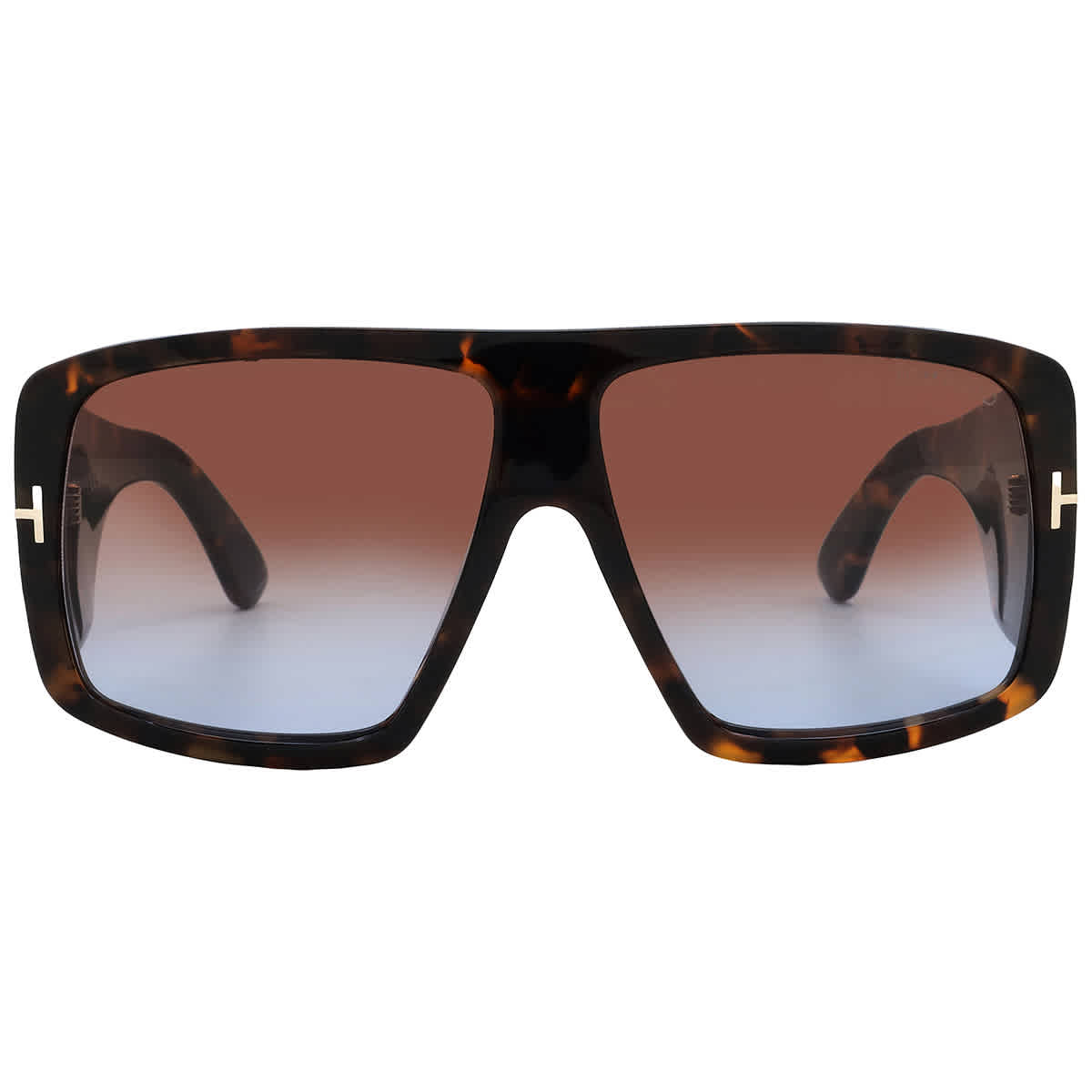 Tom Ford Raven Gradient Brown to Blue Browline Unisex Sunglasses FT1036 ...